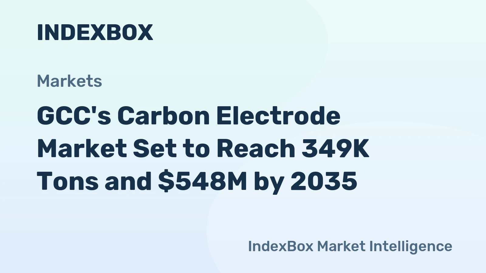 GCC's Carbon Electrode Market Set to Reach 349K Tons and $548M by 2035