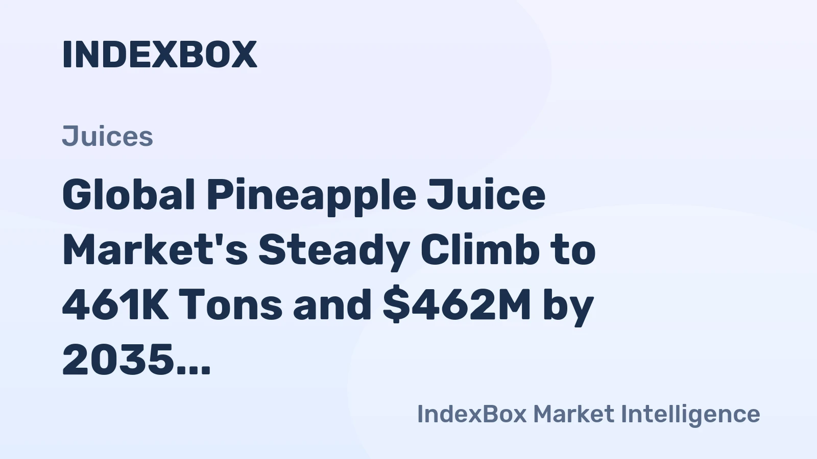 Global Pineapple Juice Market's Steady Climb to 461K Tons and $462M by 2035