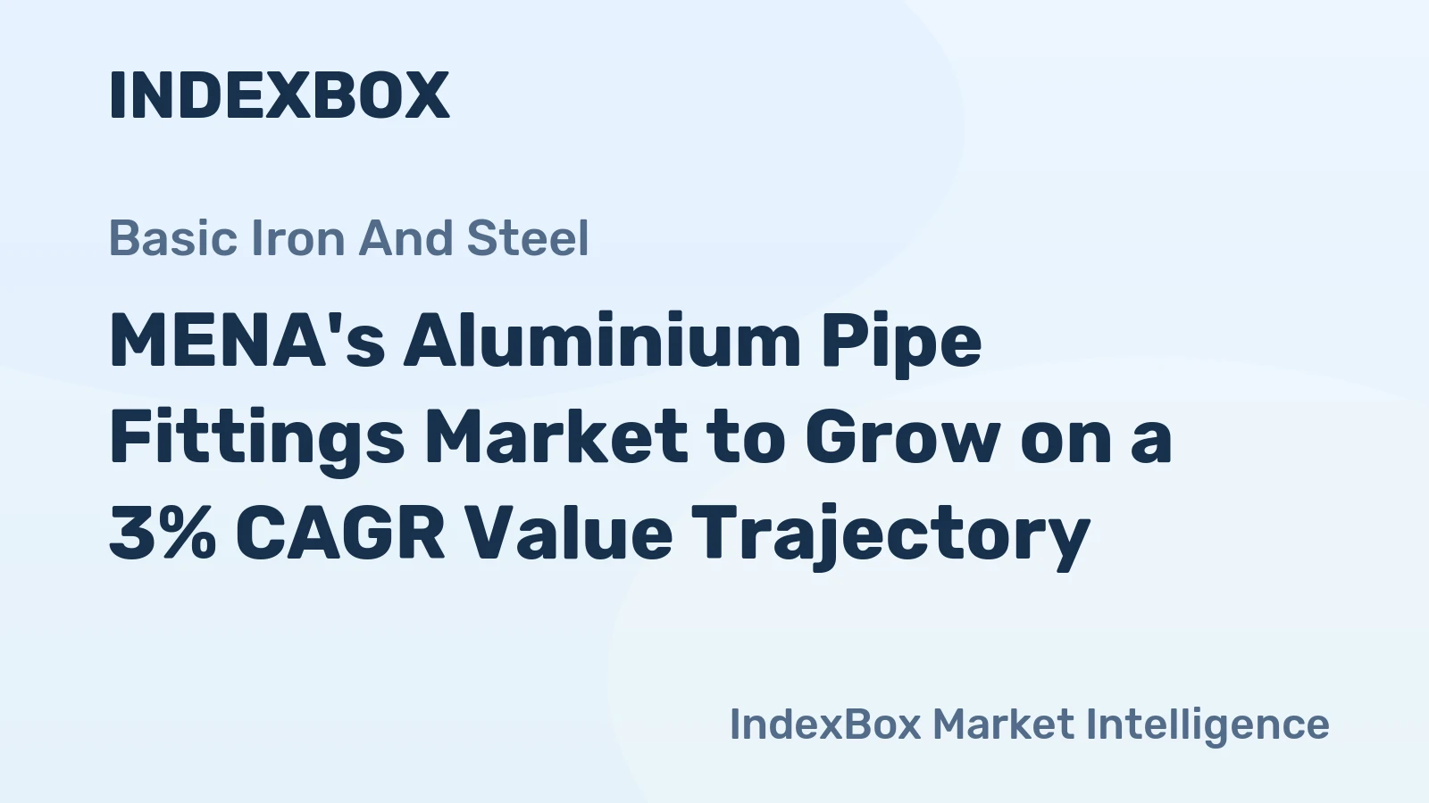 MENA's Aluminium Pipe Fittings Market to Grow on a 3% CAGR Value Trajectory