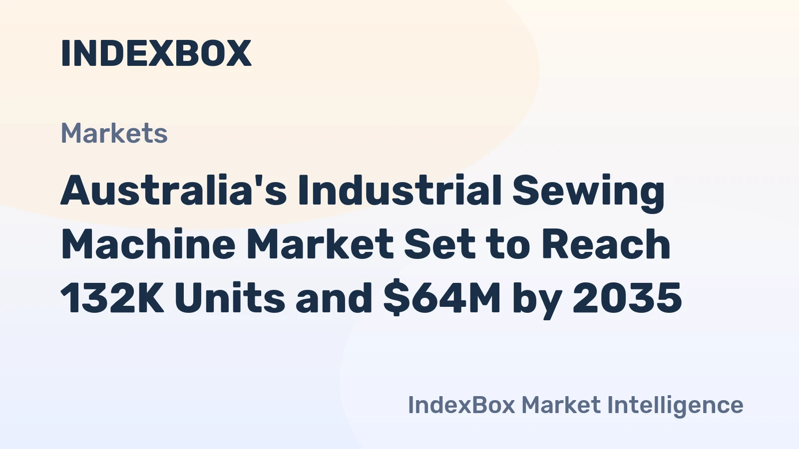Australia's Industrial Sewing Machine Market Set to Reach 132K Units and $64M by 2035