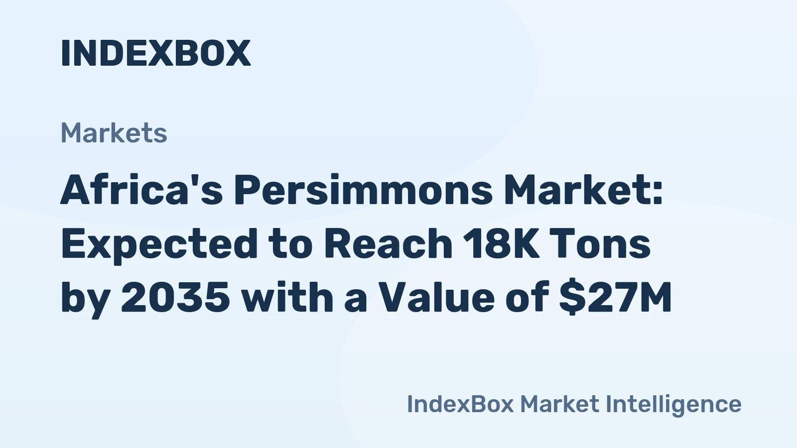 Africa's Persimmons Market: Expected to Reach 18K Tons by 2035 with a Value of $27M