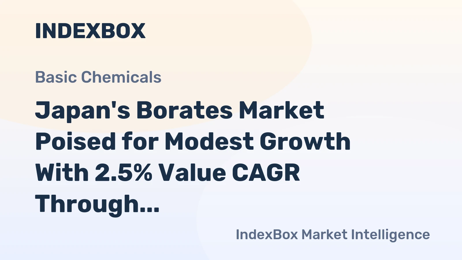 Japan's Borates Market Poised for Modest Growth With 2.5% Value CAGR Through 2035