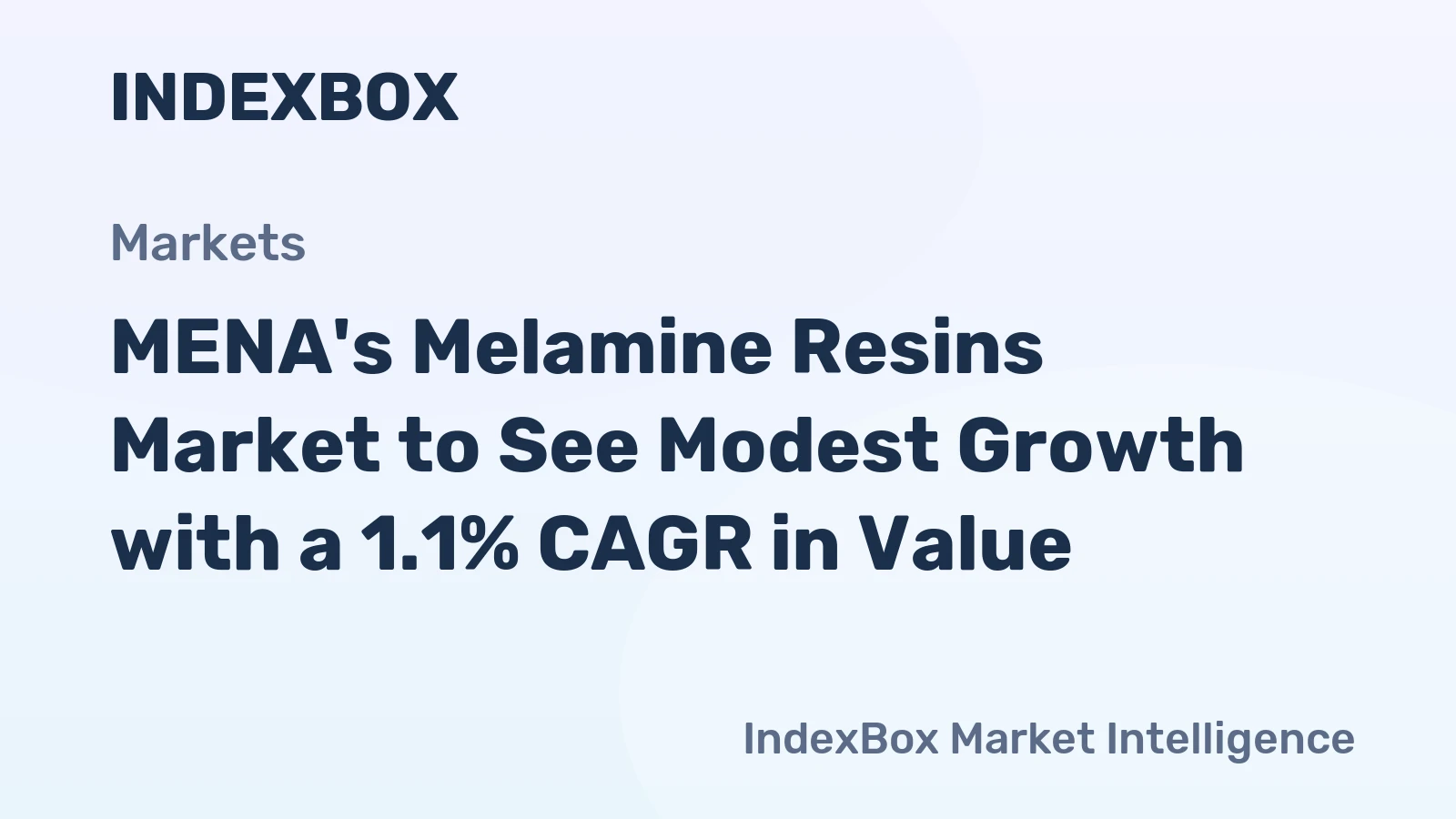 MENA's Melamine Resins Market to See Modest Growth with a 1.1% CAGR in Value