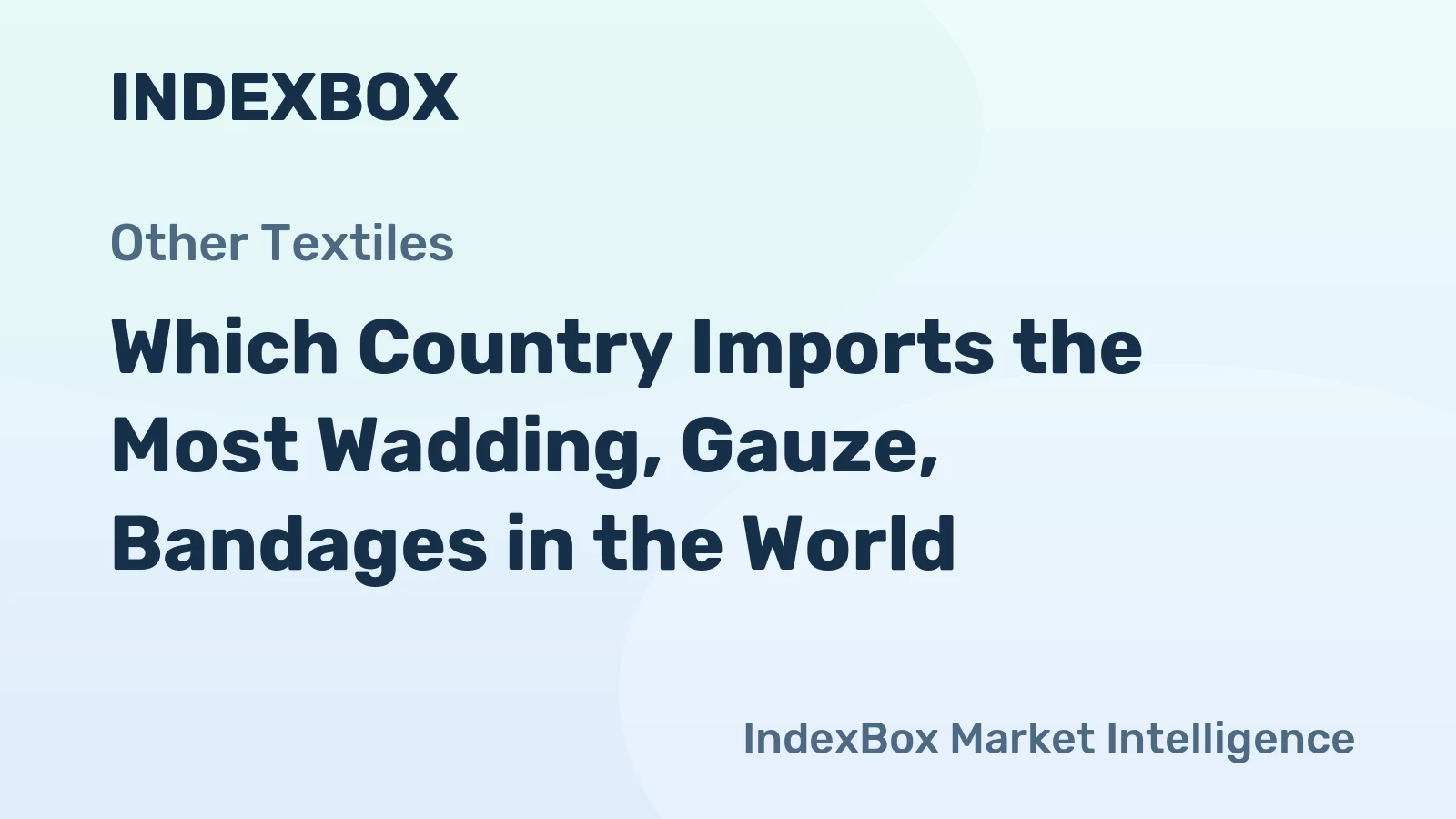 Which Country Imports the Most Wadding, Gauze, Bandages in the World?