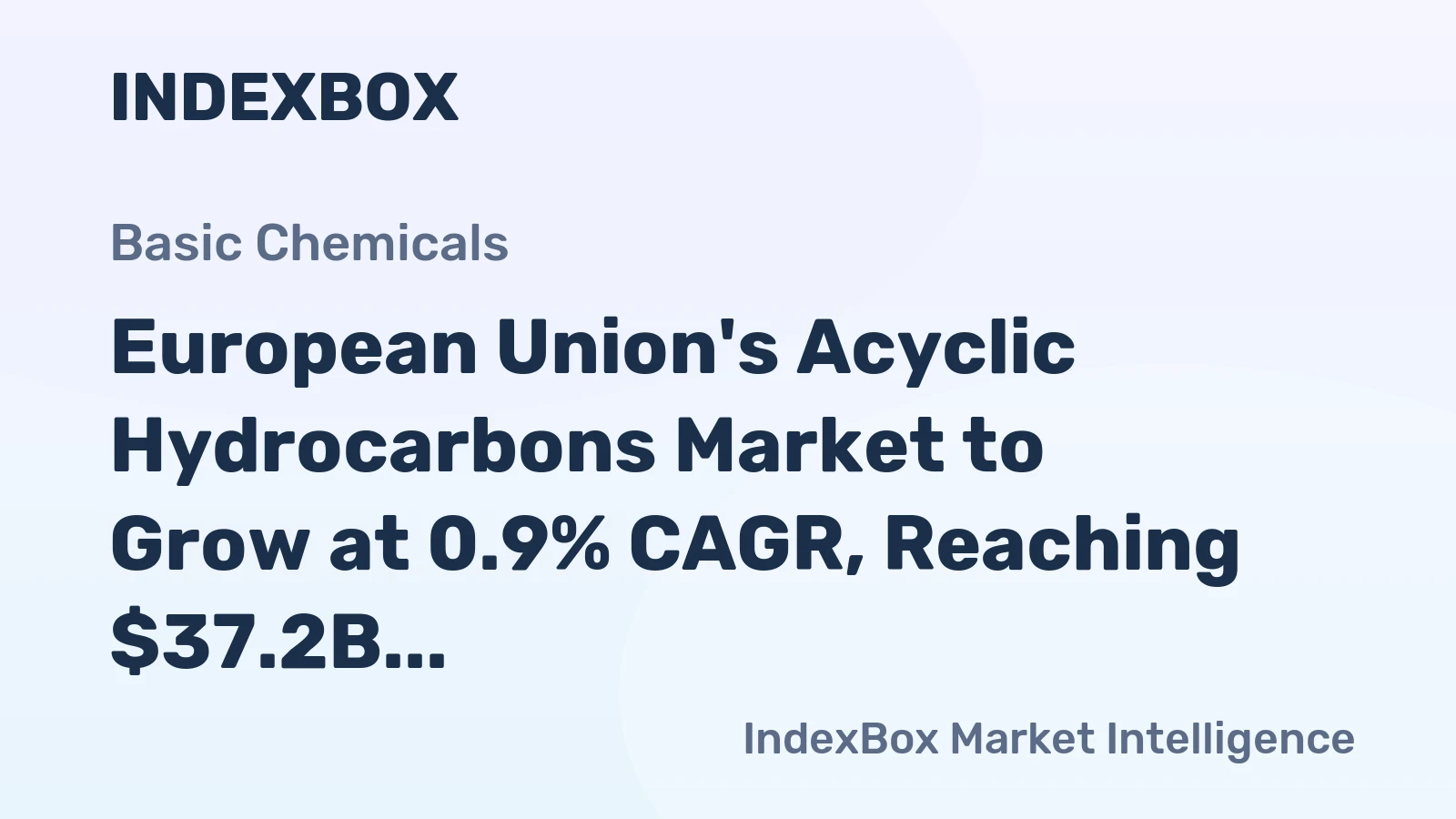European Union's Acyclic Hydrocarbons Market to Grow at 0.9% CAGR, Reaching $37.2B Value by 2035