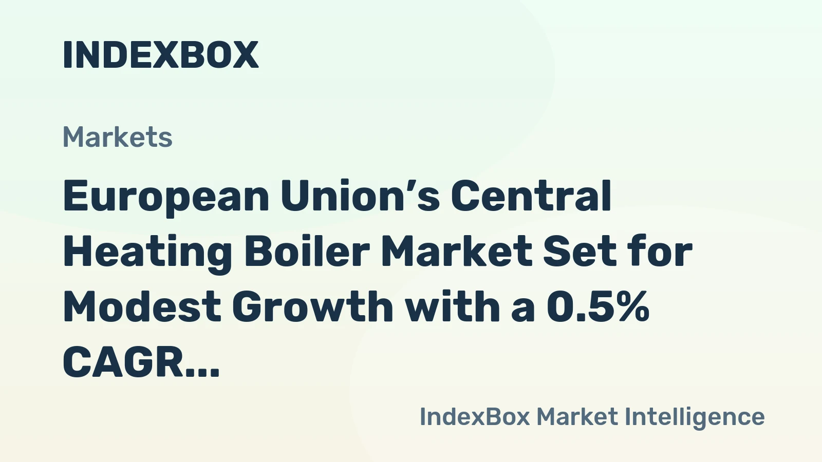 European Union’s Central Heating Boiler Market Set for Modest Growth with a 0.5% CAGR Through 2035