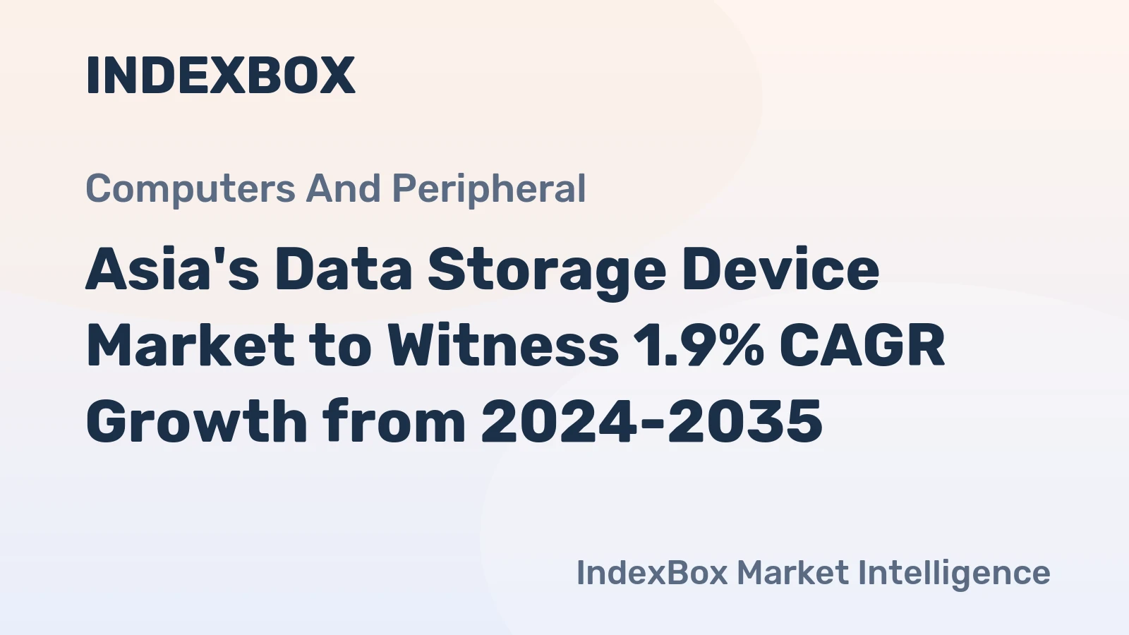 Asia's Data Storage Device Market to Witness 1.9% CAGR Growth from 2024-2035