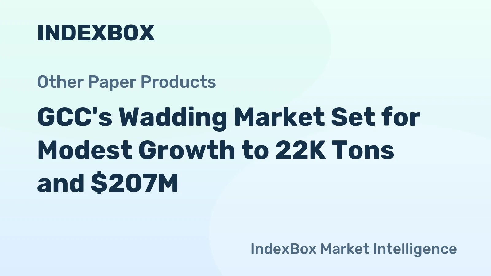 GCC's Wadding Market Set for Modest Growth to 22K Tons and $207M