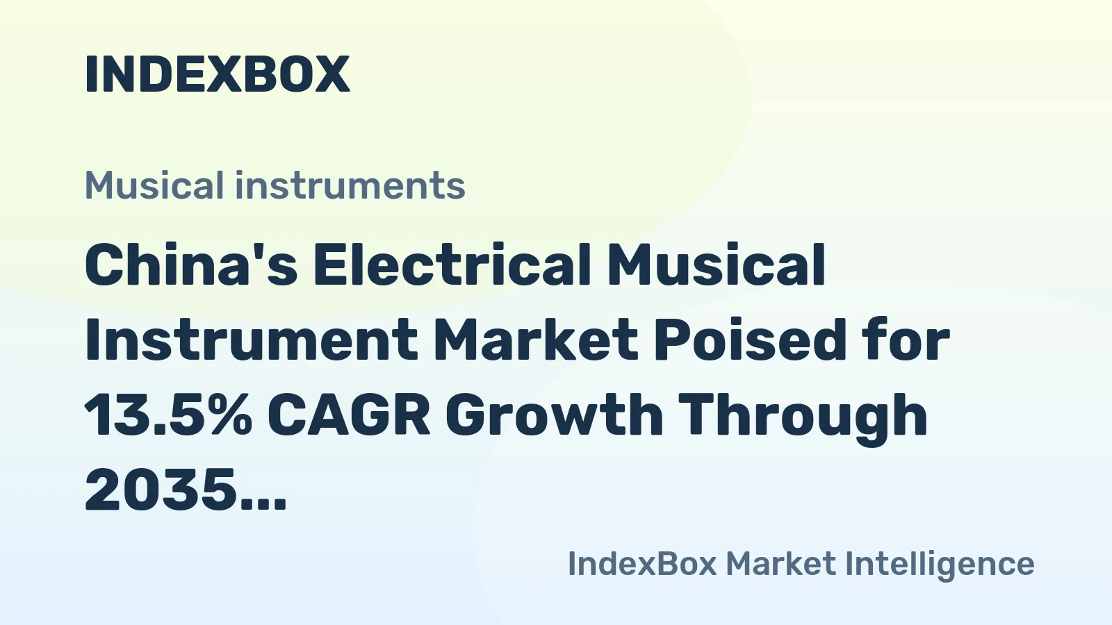 China's Electrical Musical Instrument Market Poised for 13.5% CAGR Growth Through 2035