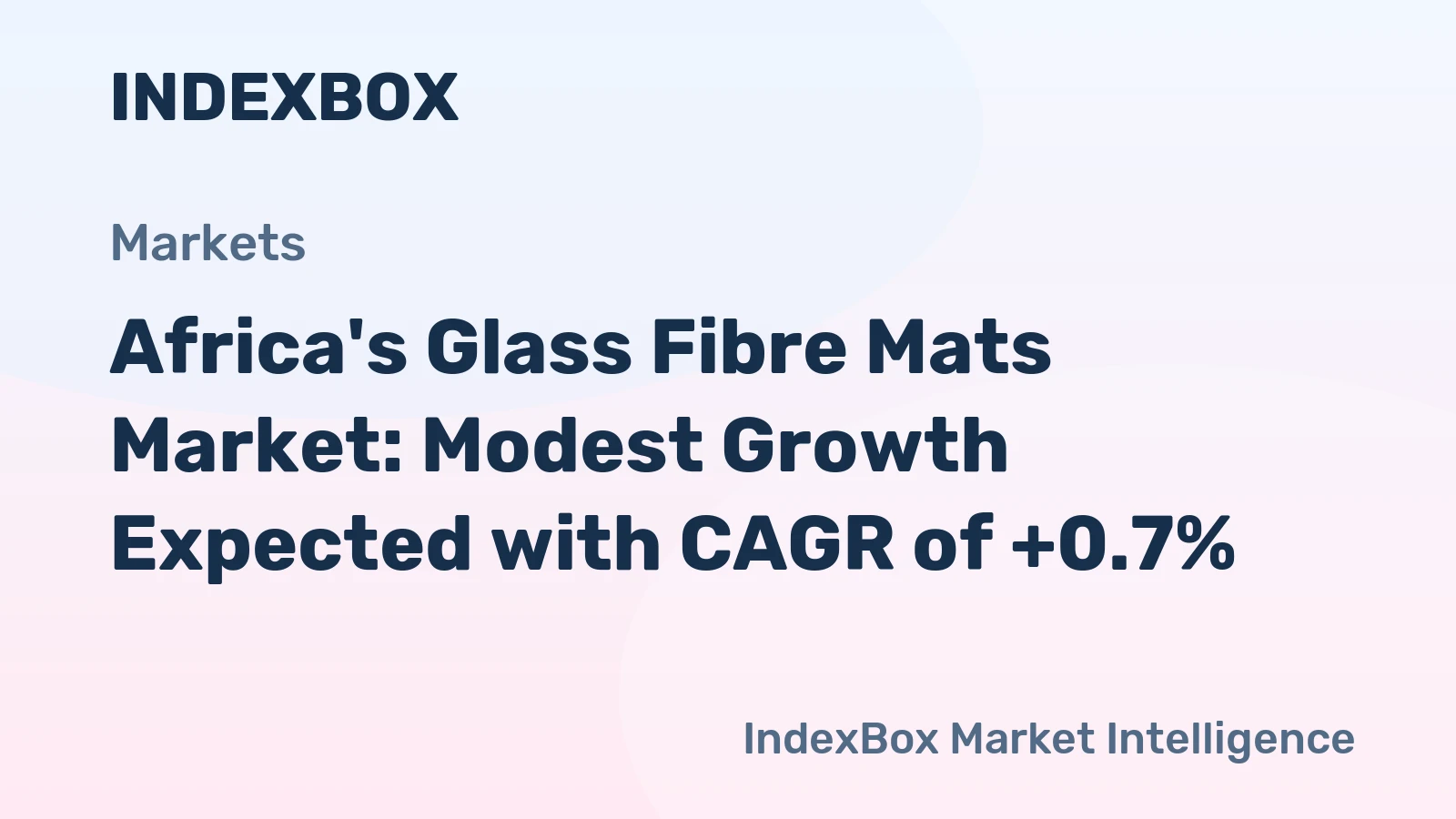 Africa's Glass Fibre Mats Market: Modest Growth Expected with CAGR of +0.7%