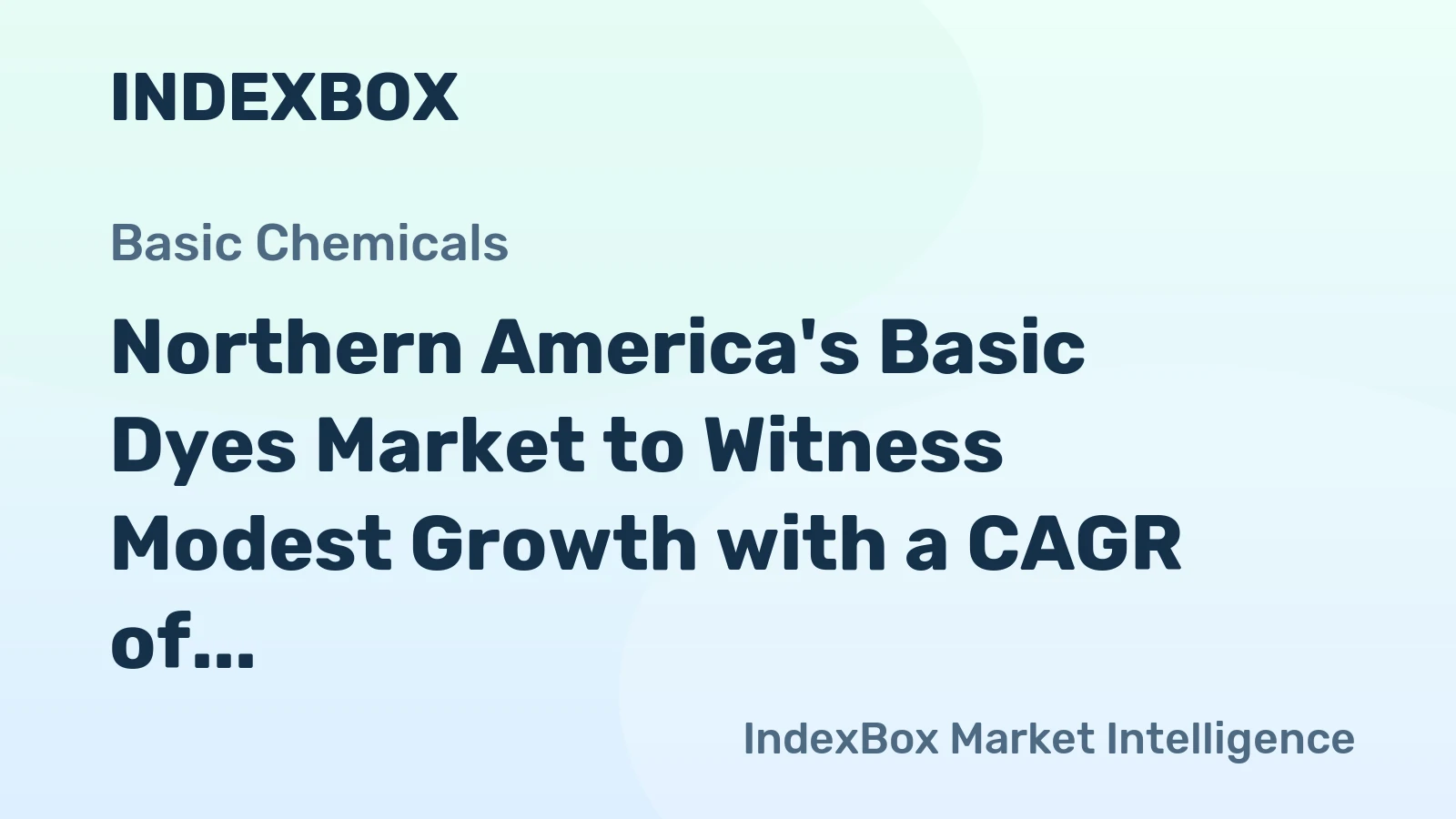 Northern America's Basic Dyes Market to Witness Modest Growth with a CAGR of +0.7% by 2035