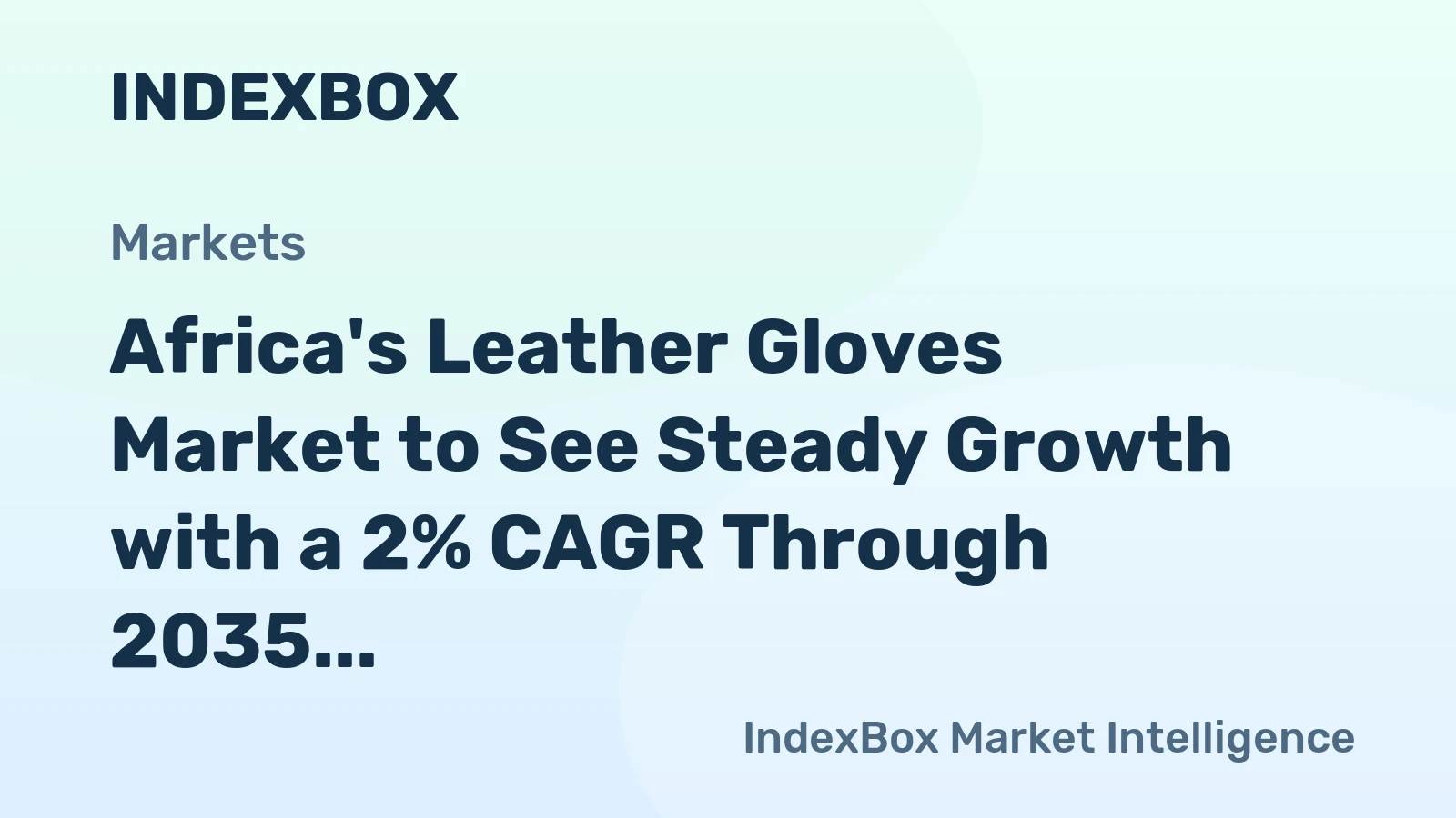 Africa's Leather Gloves Market to See Steady Growth with a 2% CAGR Through 2035