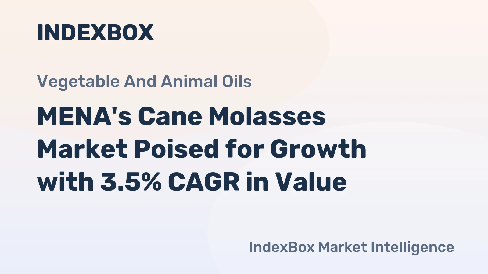 MENA's Cane Molasses Market Poised for Growth with 3.5% CAGR in Value