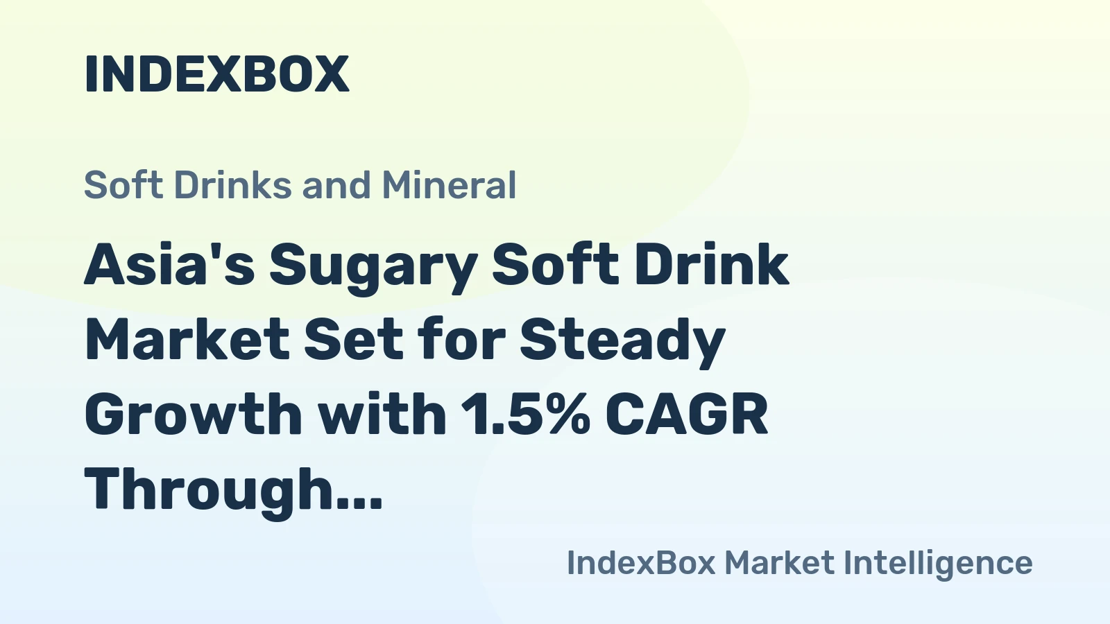 Asia's Sugary Soft Drink Market Set for Steady Growth with 1.5% CAGR Through 2035