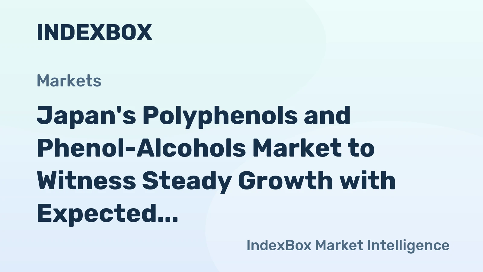 Japan's Polyphenols and Phenol-Alcohols Market to Witness Steady Growth with Expected 0.7% CAGR from 2024 to 2035