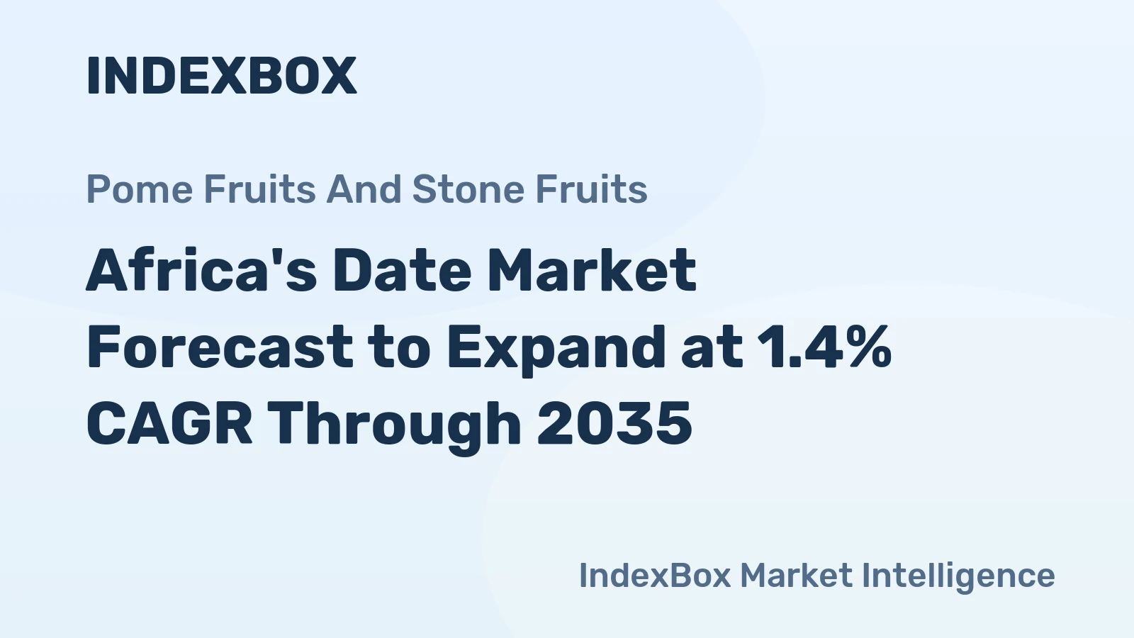 Africa's Date Market Forecast to Expand at 1.4% CAGR Through 2035