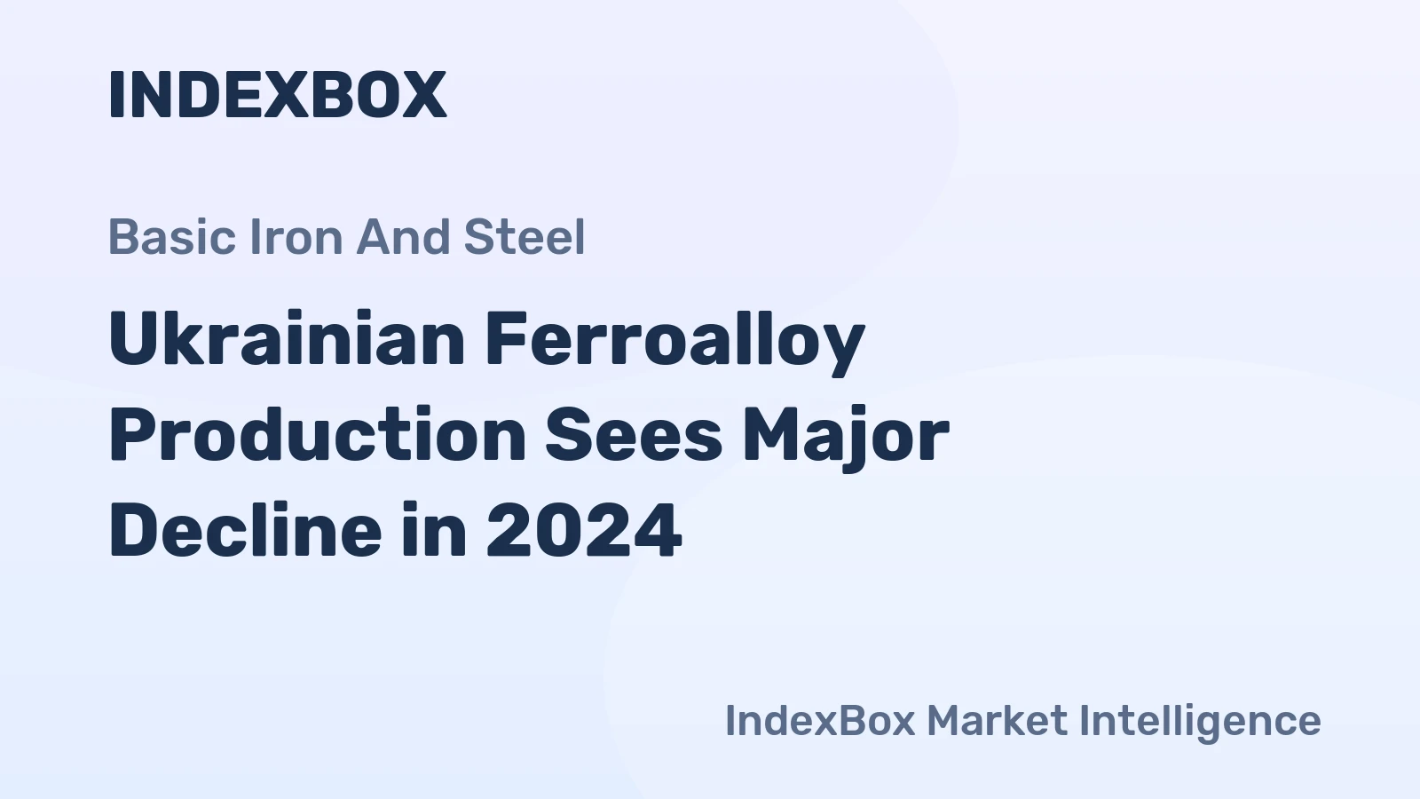 Ukrainian Ferroalloy Production Sees Major Decline in 2024