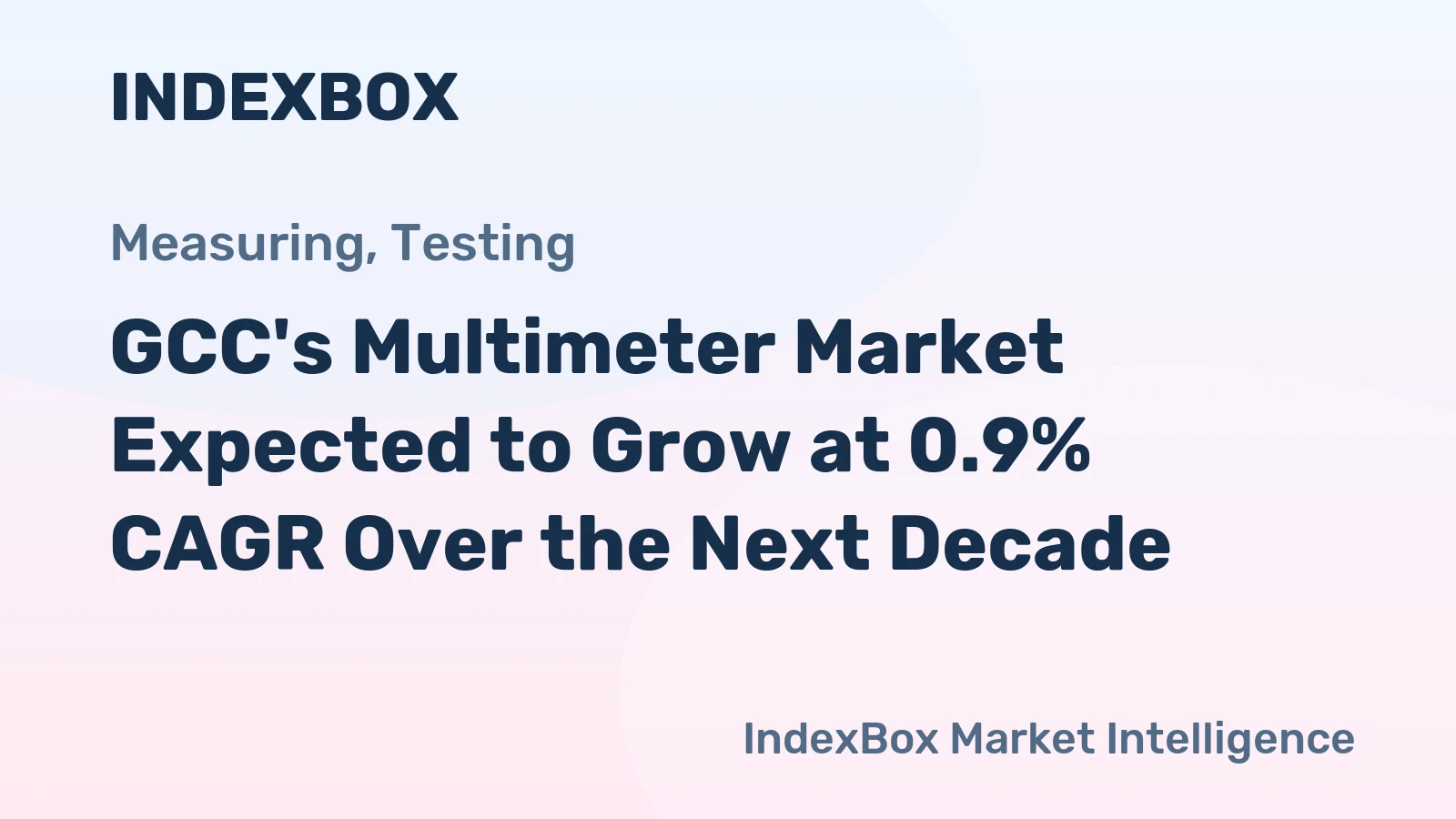 GCC's Multimeter Market Expected to Grow at 0.9% CAGR Over the Next Decade