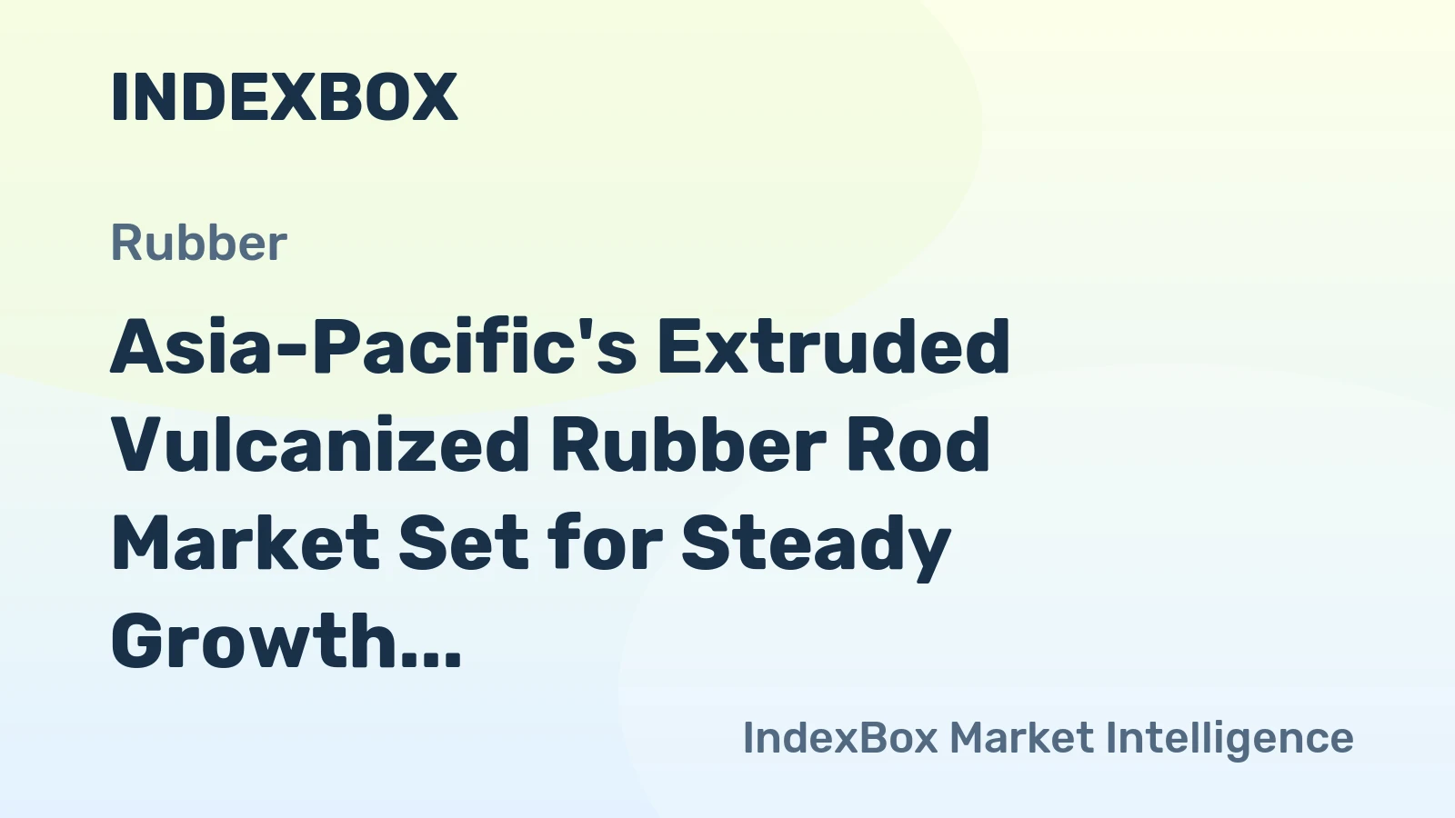 Asia-Pacific's Extruded Vulcanized Rubber Rod Market Set for Steady Growth with +1.0% Volume CAGR Through 2035