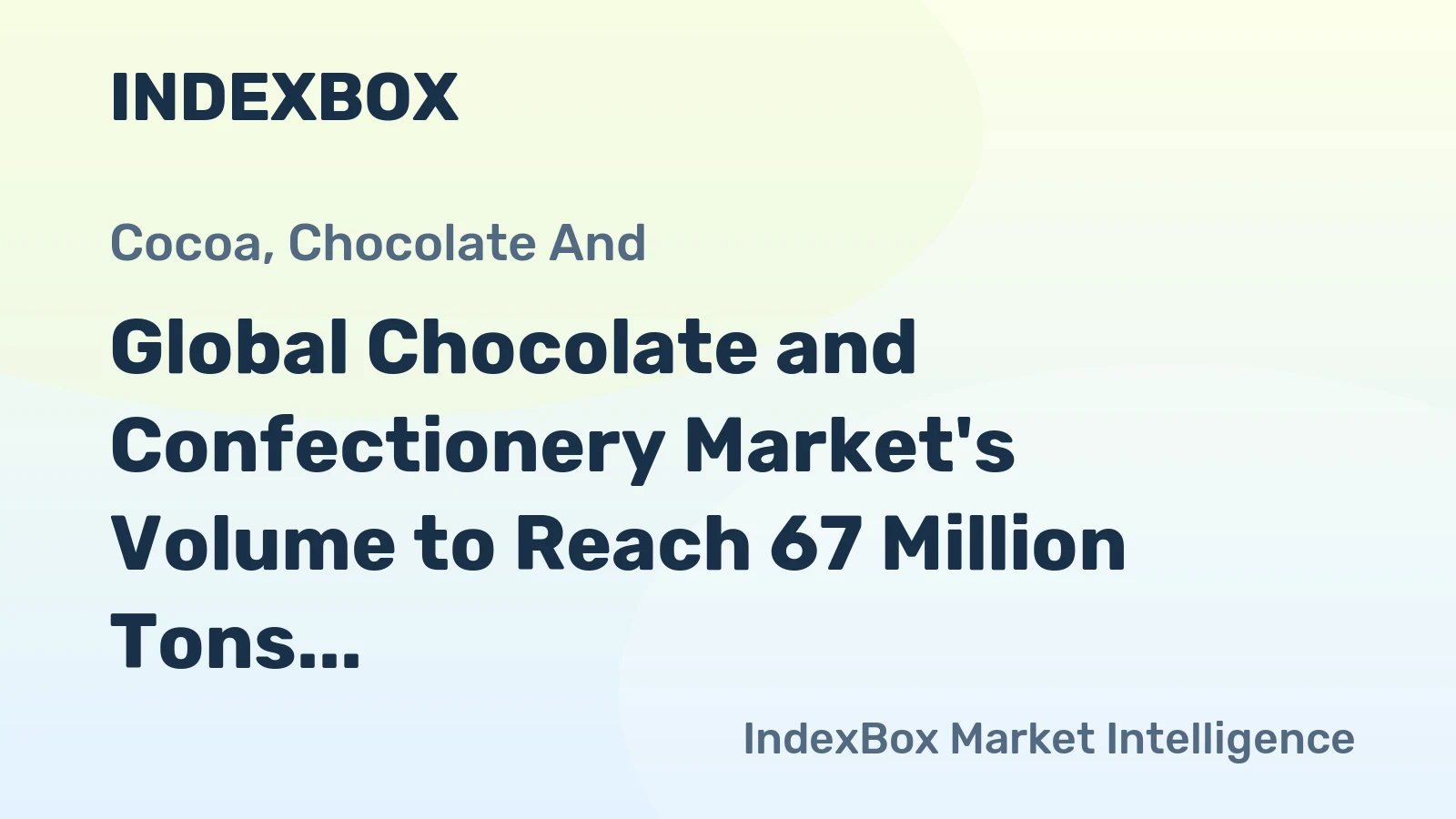 Global Chocolate and Confectionery Market's Volume to Reach 67 Million Tons and Value $387 Billion by 2035
