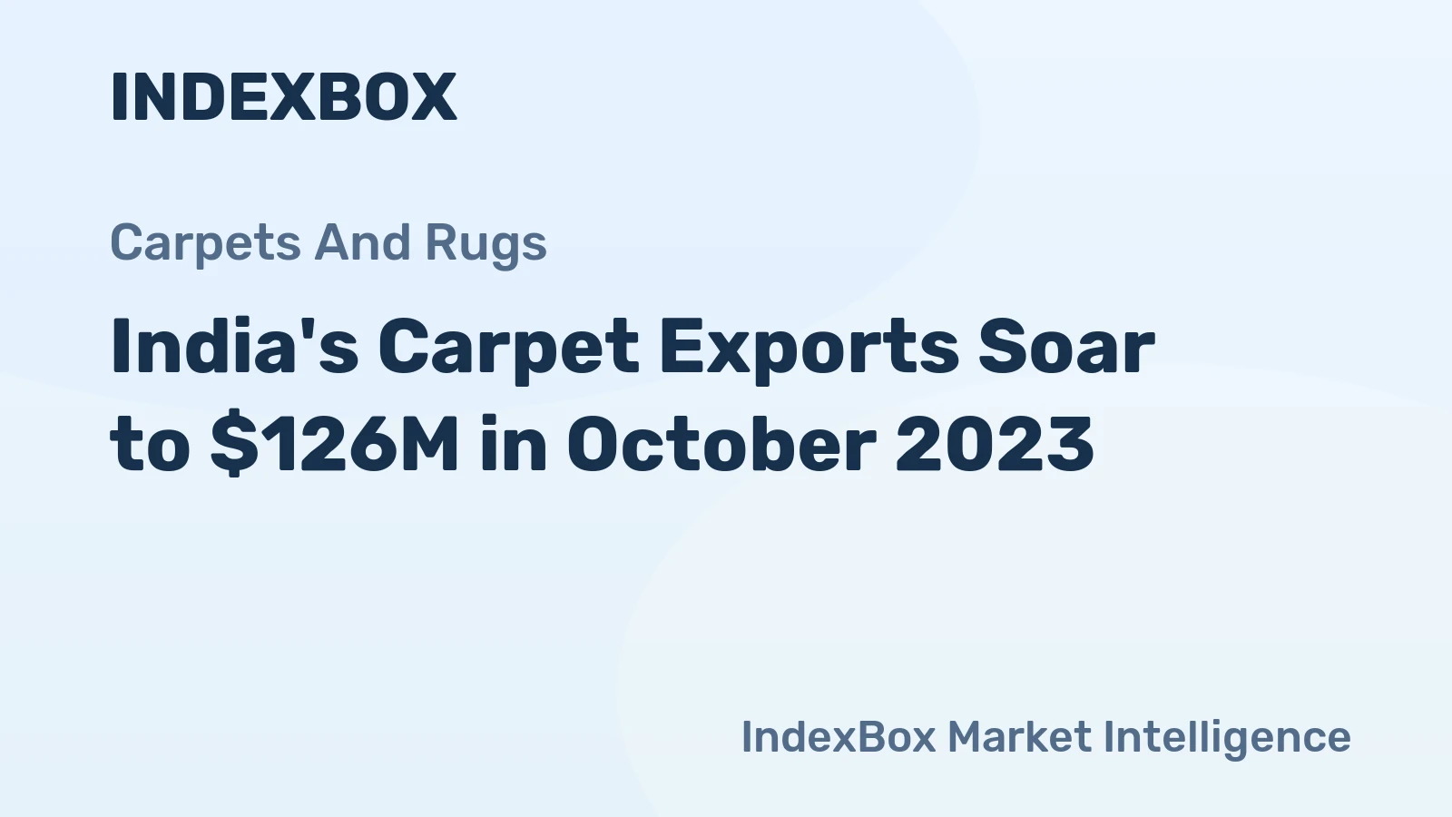 India's Carpet Exports Soar to $126M in October 2023
