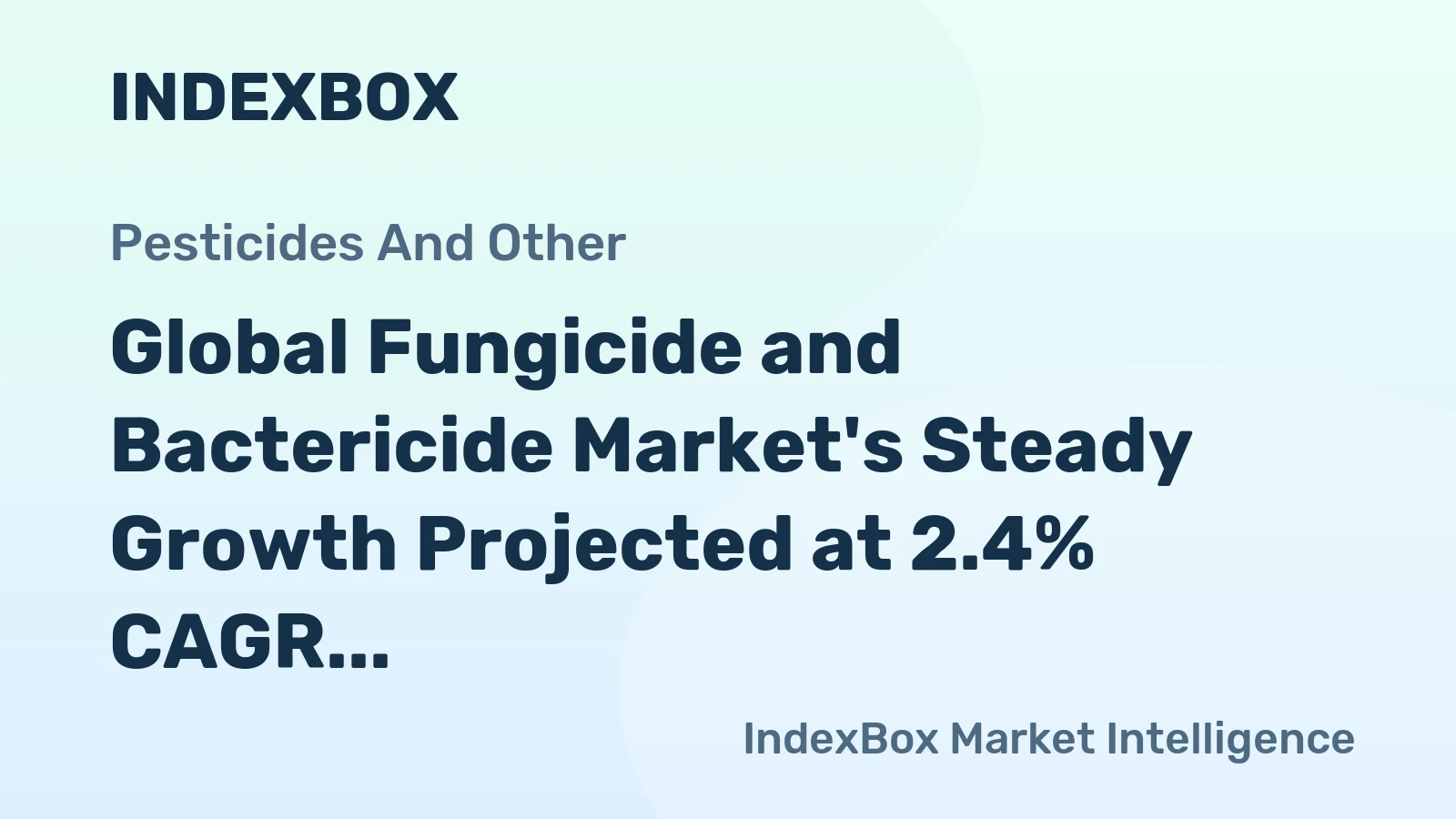 Global Fungicide and Bactericide Market's Steady Growth Projected at 2.4% CAGR Through 2035