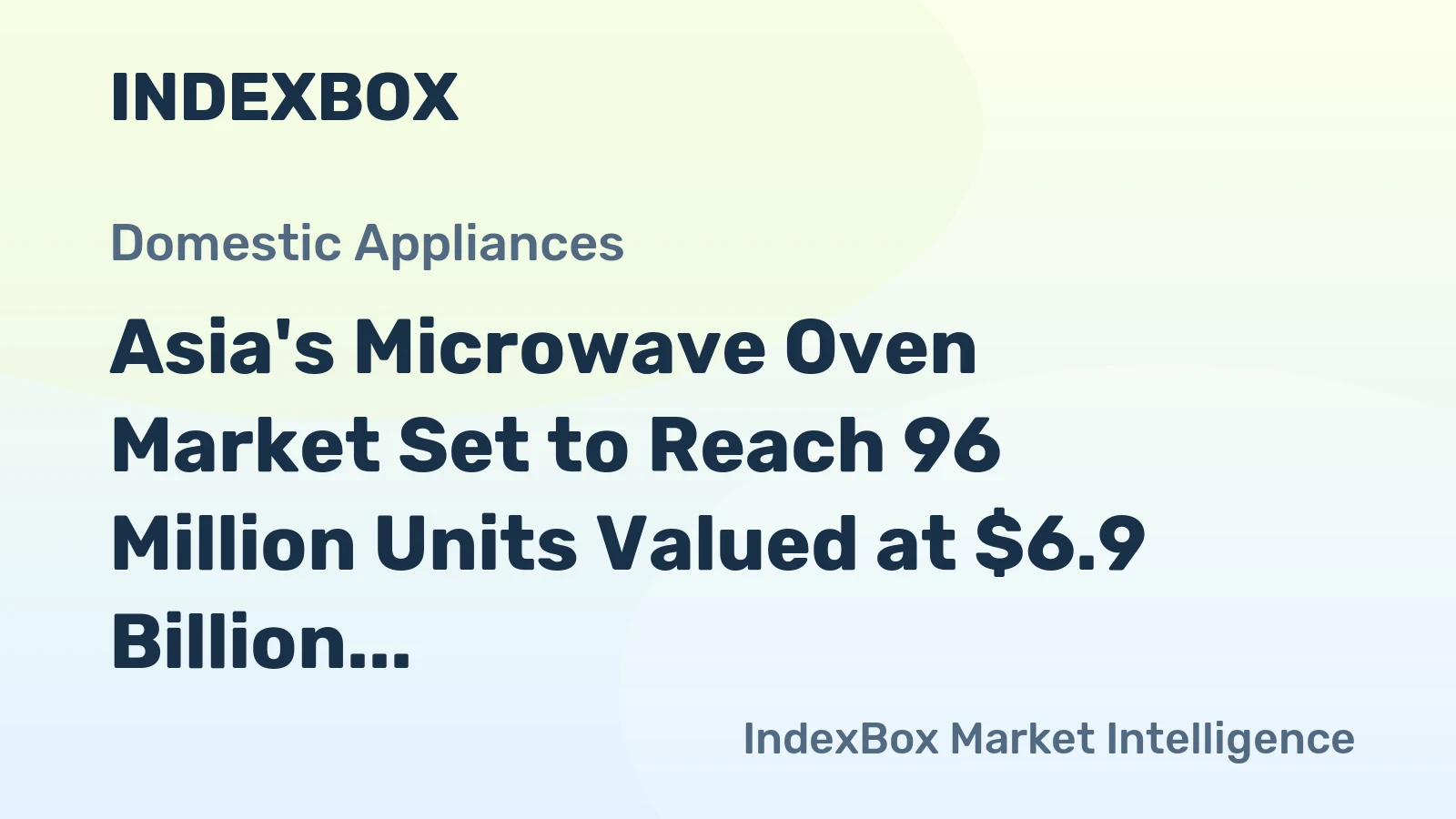 Asia's Microwave Oven Market Set to Reach 96 Million Units Valued at $6.9 Billion by 2035