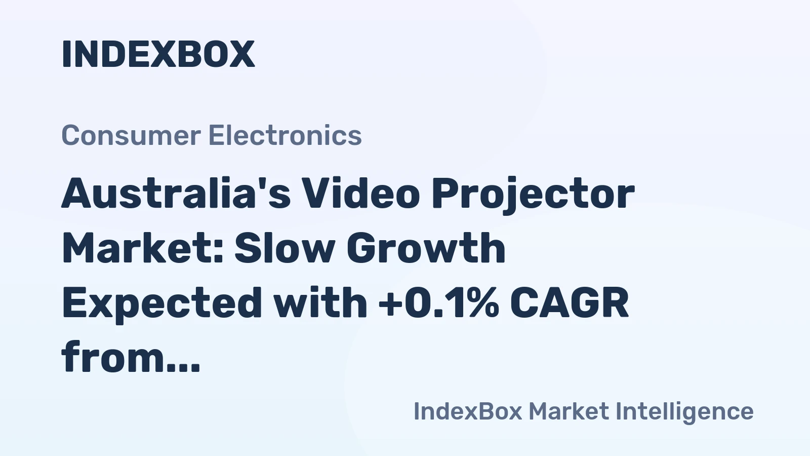Australia's Video Projector Market: Slow Growth Expected with +0.1% CAGR from 2024-2035