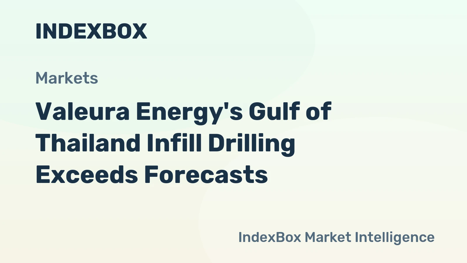 Valeura Energy's Gulf of Thailand Infill Drilling Exceeds Forecasts
