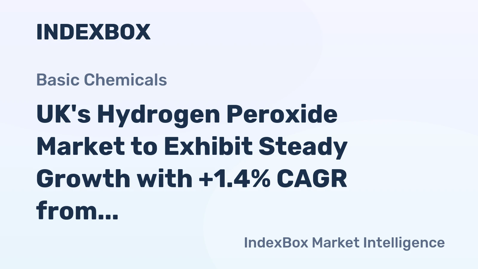 UK's Hydrogen Peroxide Market to Exhibit Steady Growth with +1.4% CAGR from 2024 to 2035