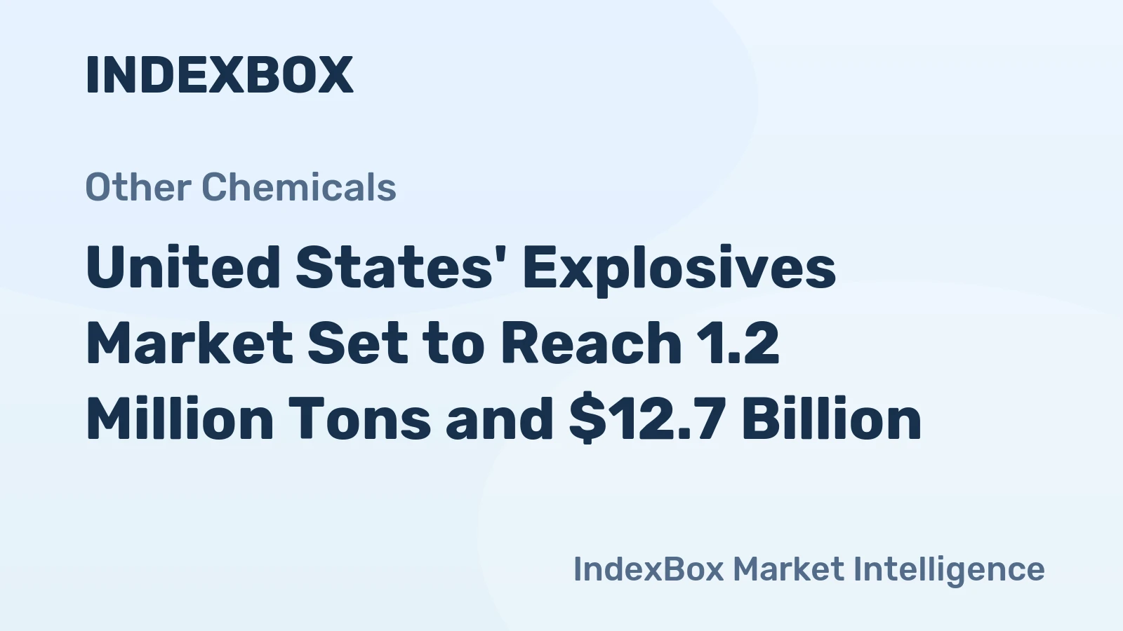 United States' Explosives Market Set to Reach 1.2 Million Tons and $12.7 Billion