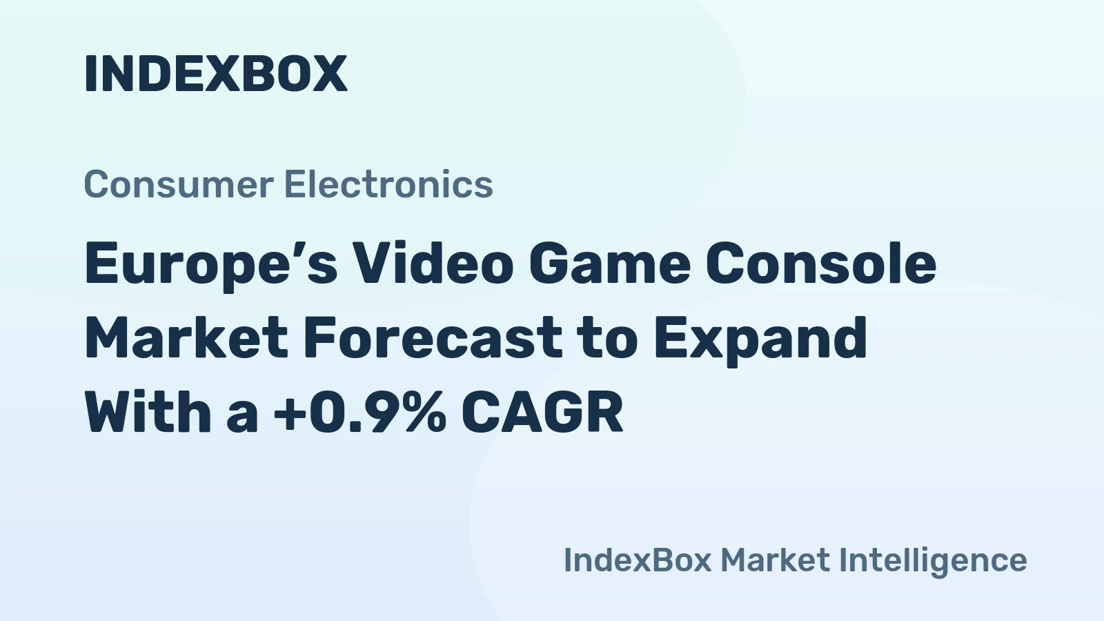 Europe’s Video Game Console Market Forecast to Expand With a +0.9% CAGR