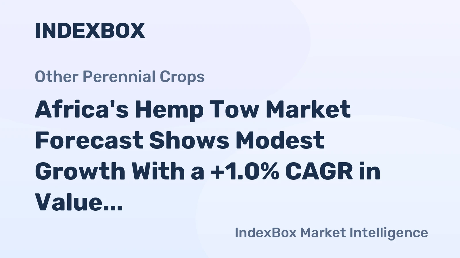 Africa's Hemp Tow Market Forecast Shows Modest Growth With a +1.0% CAGR in Value Through 2035