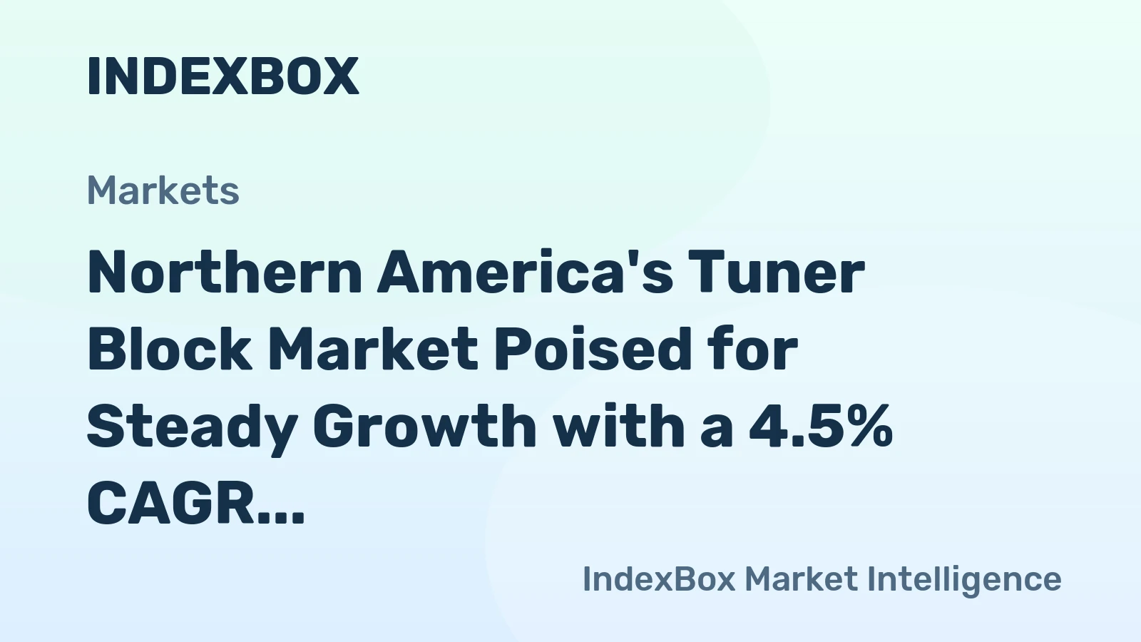 Northern America's Tuner Block Market Poised for Steady Growth with a 4.5% CAGR