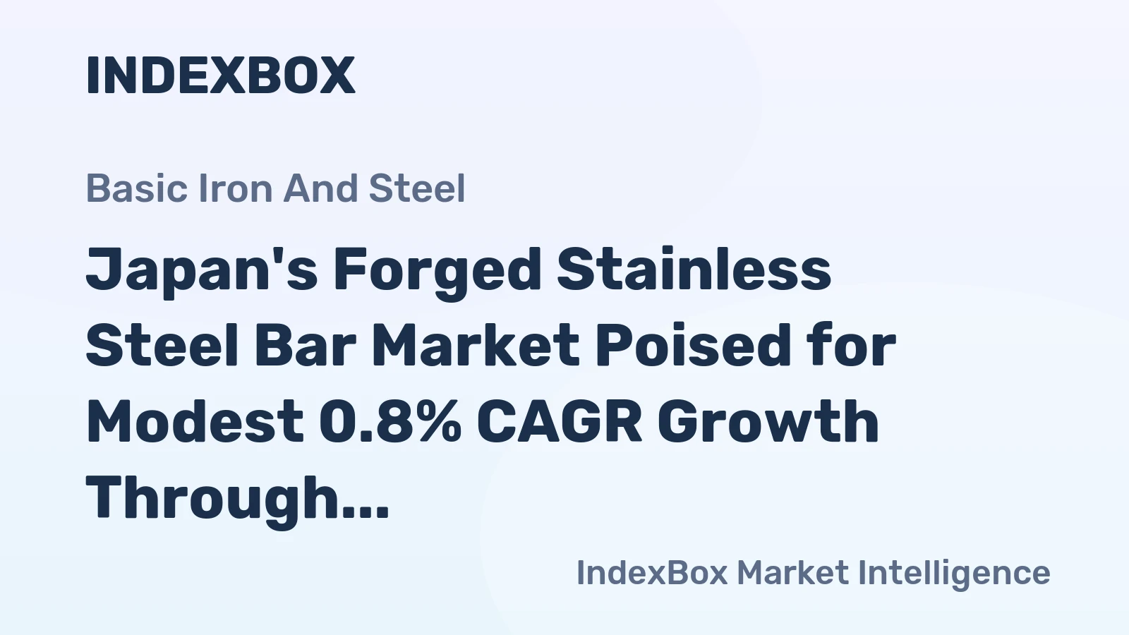 Japan's Forged Stainless Steel Bar Market Poised for Modest 0.8% CAGR Growth Through 2035