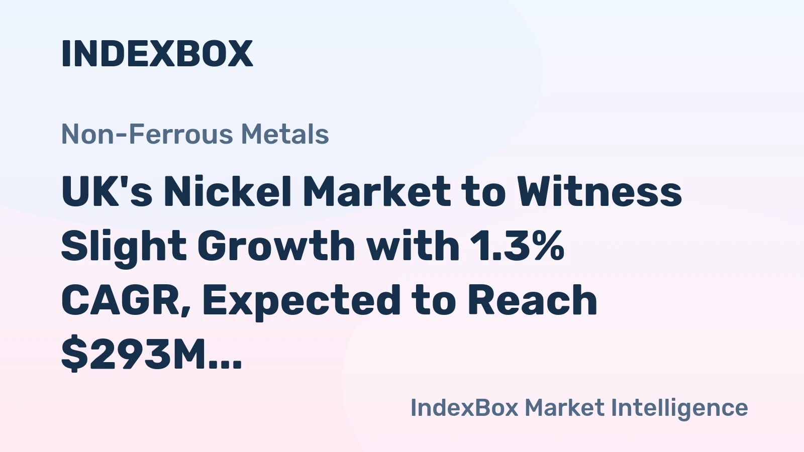 UK's Nickel Market to Witness Slight Growth with 1.3% CAGR, Expected to Reach $293M by 2035