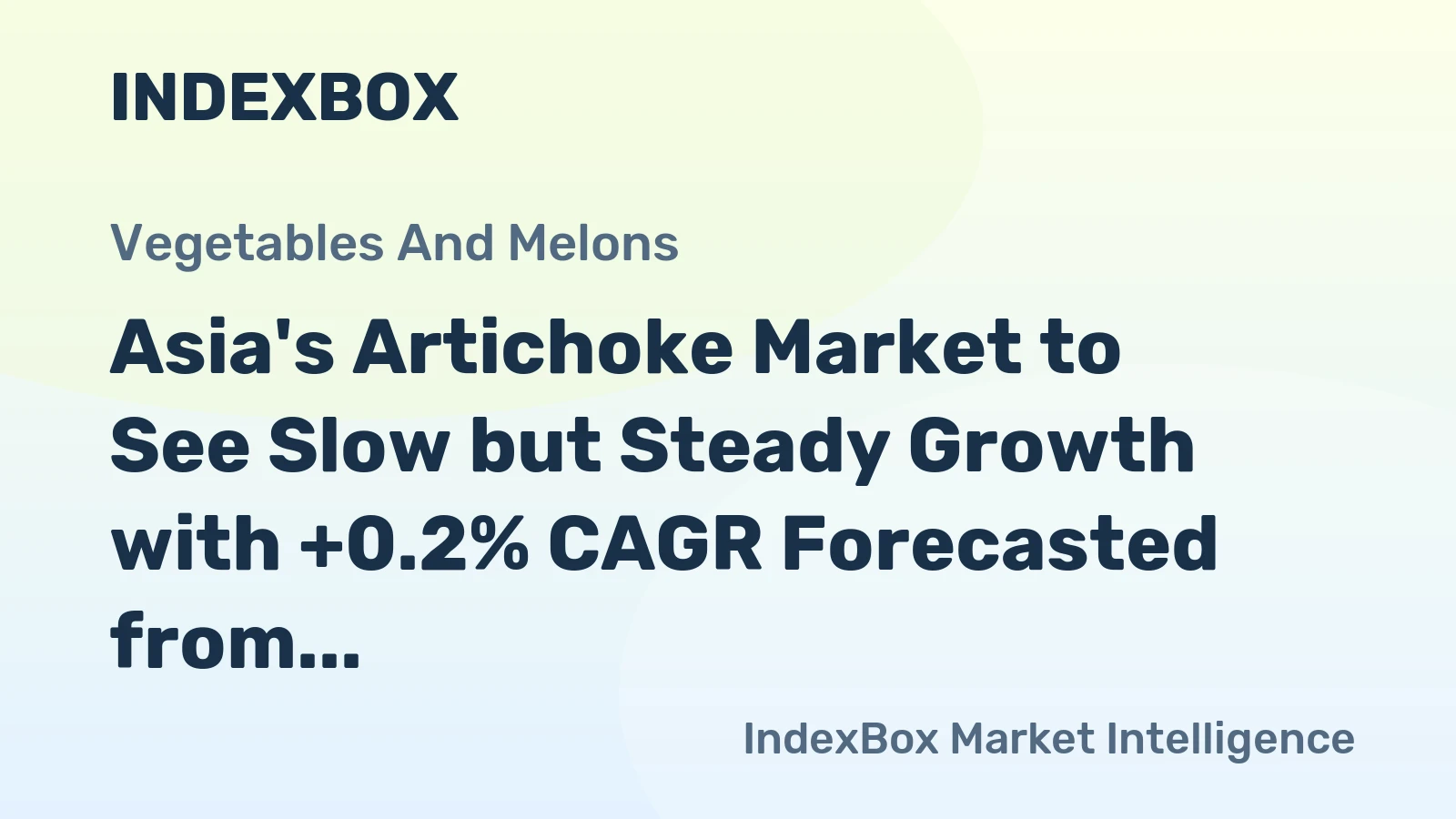 Asia's Artichoke Market to See Slow but Steady Growth with +0.2% CAGR Forecasted from 2024 to 2035