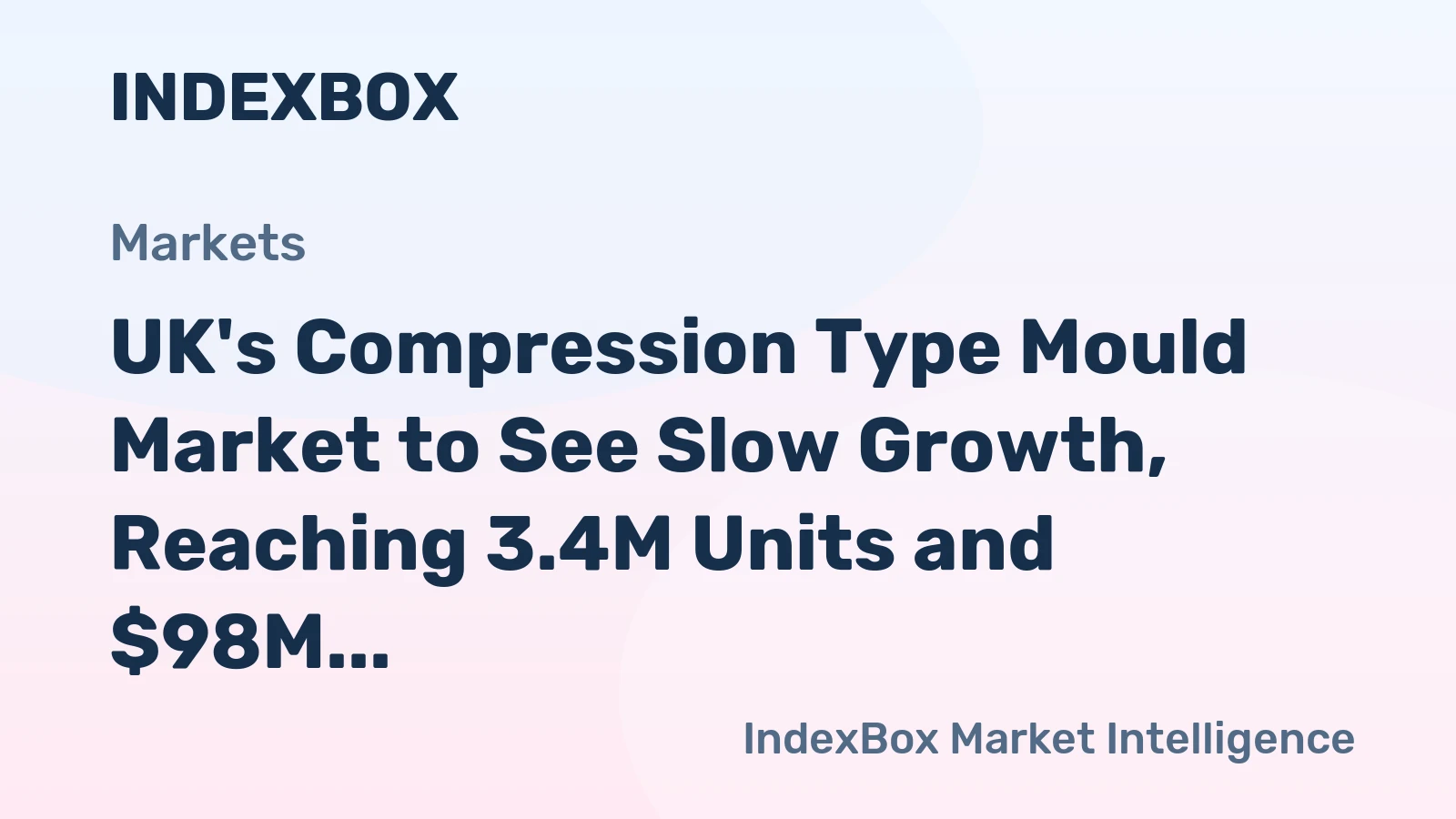 UK's Compression Type Mould Market to See Slow Growth, Reaching 3.4M Units and $98M by 2035
