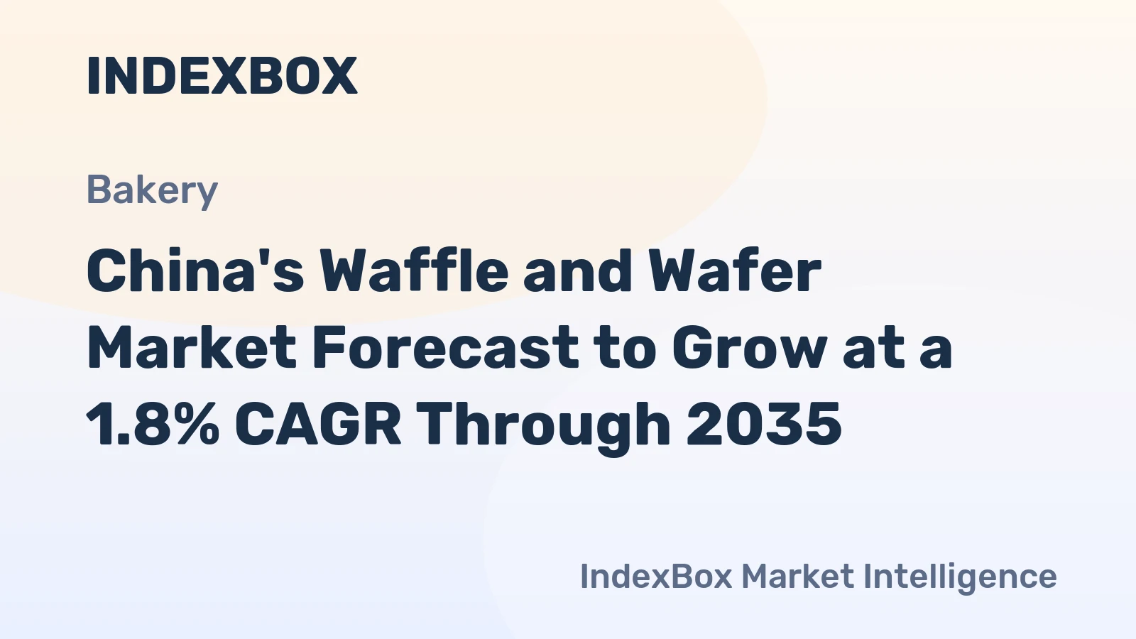 China's Waffle and Wafer Market Forecast to Grow at a 1.8% CAGR Through 2035