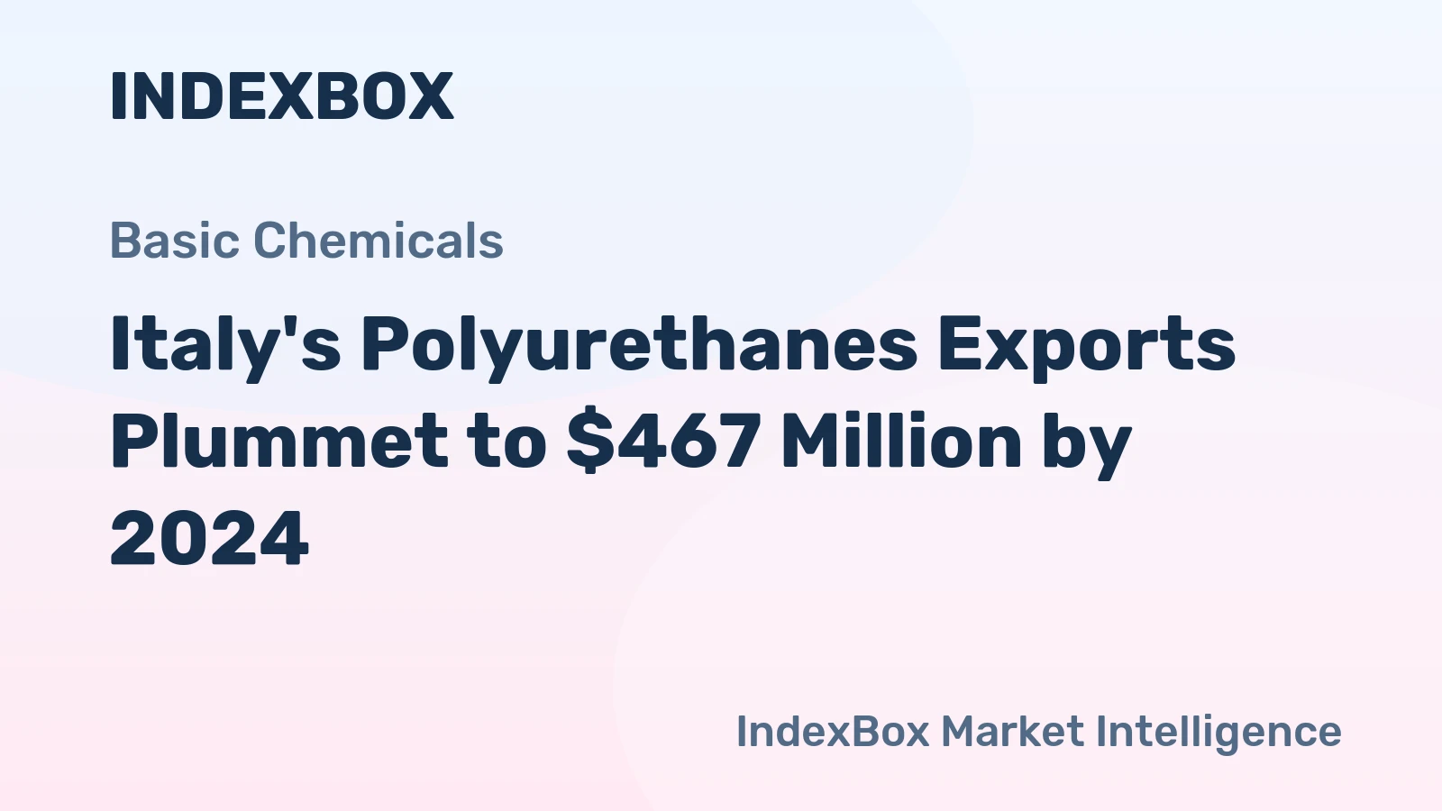 Italy's Polyurethanes Exports Plummet to $467 Million by 2024