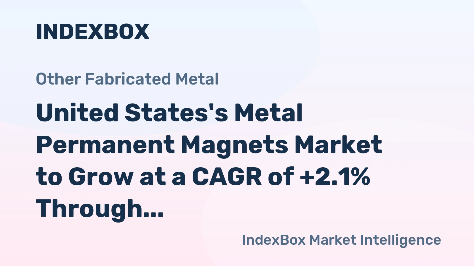 United States's Metal Permanent Magnets Market to Grow at a CAGR of +2.1% Through 2035