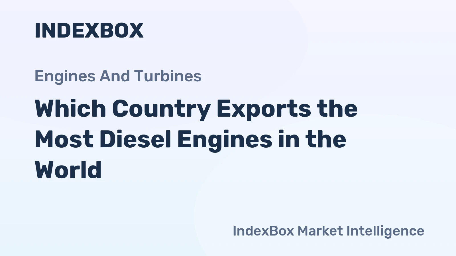 Which Country Exports the Most Diesel Engines in the World?