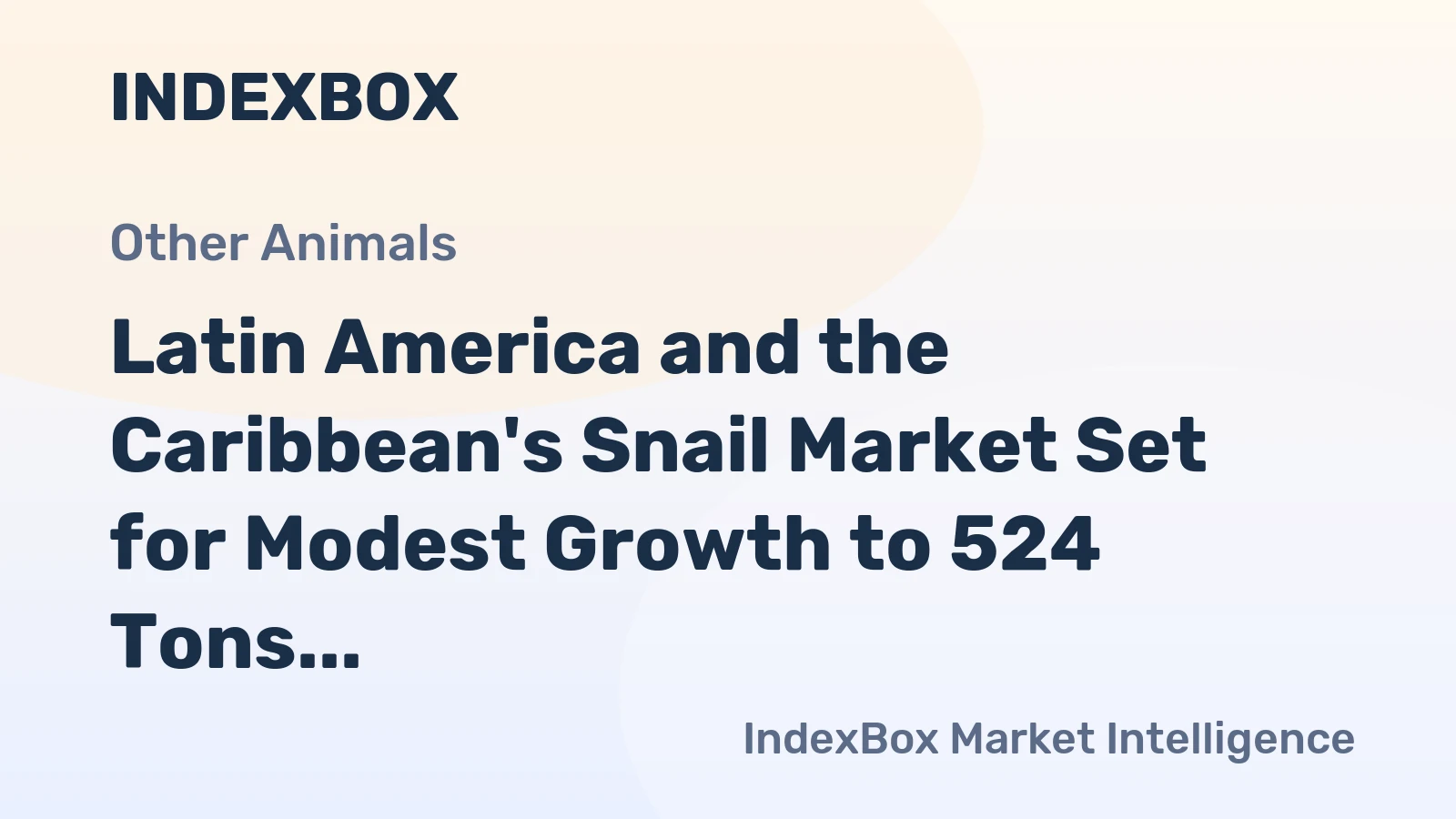Latin America and the Caribbean's Snail Market Set for Modest Growth to 524 Tons and $4.3M by 2035