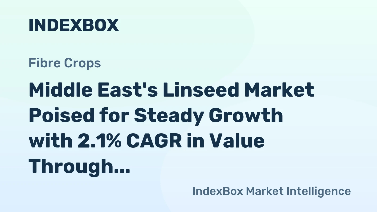 Middle East's Linseed Market Poised for Steady Growth with 2.1% CAGR in Value Through 2035
