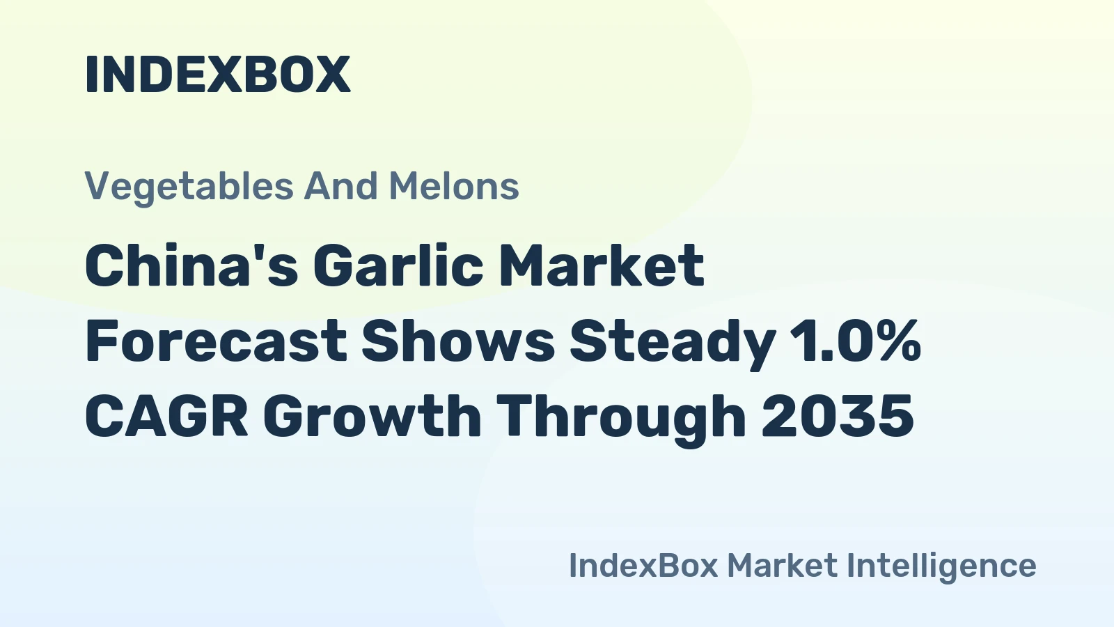 China's Garlic Market Forecast Shows Steady 1.0% CAGR Growth Through 2035