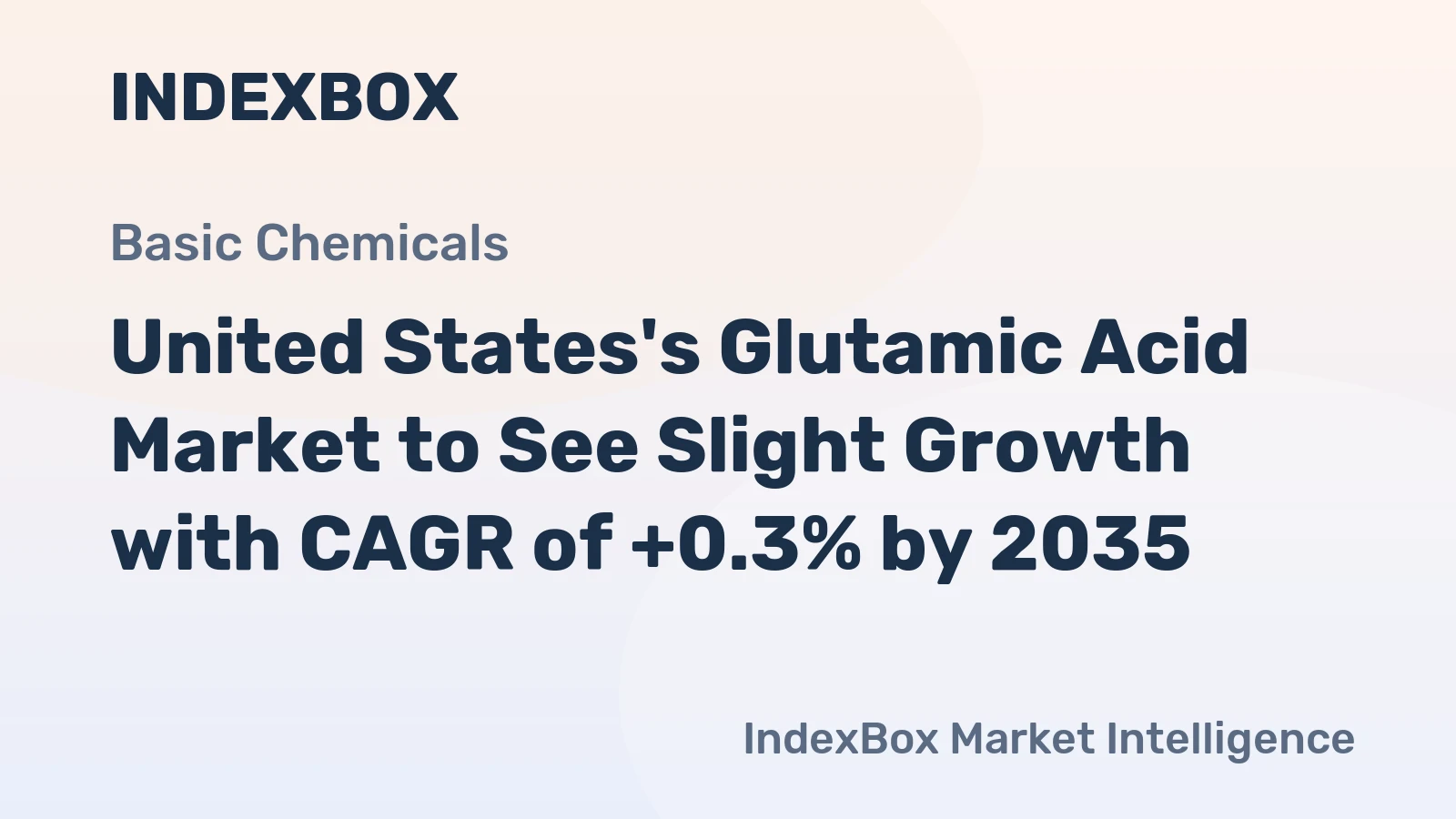 United States's Glutamic Acid Market to See Slight Growth with CAGR of +0.3% by 2035