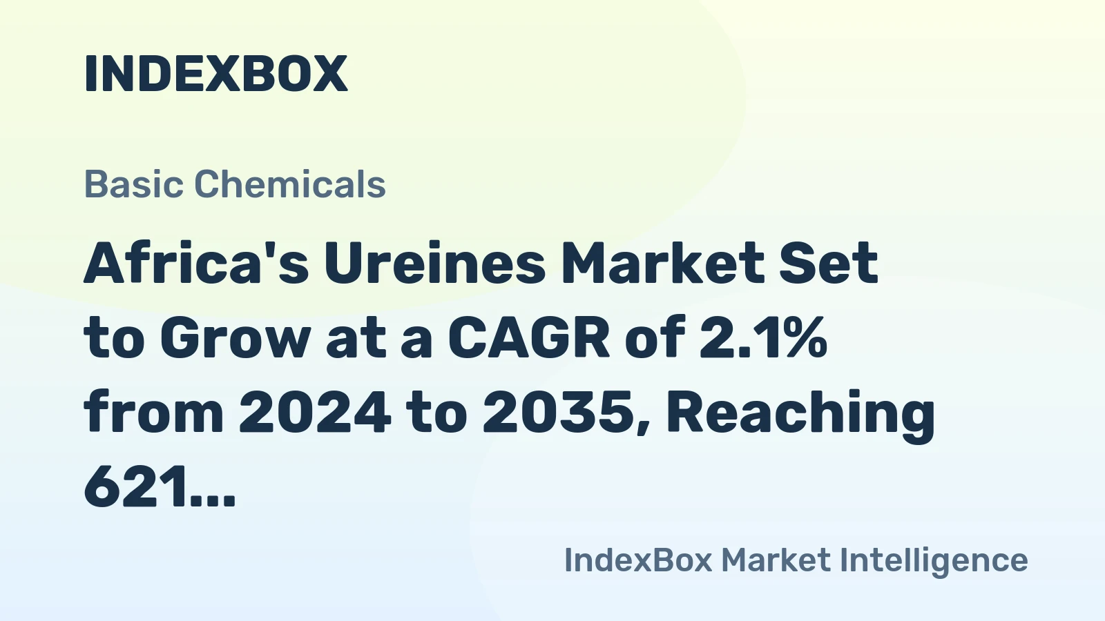 Africa's Ureines Market Set to Grow at a CAGR of 2.1% from 2024 to 2035, Reaching 621 Tons