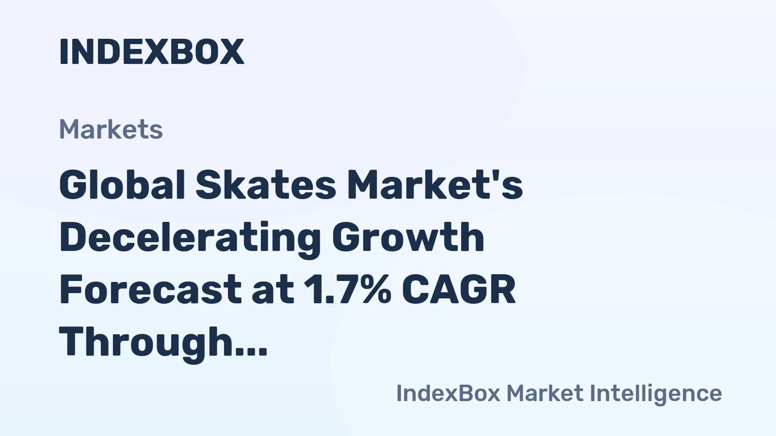 Global Skates Market's Decelerating Growth Forecast at 1.7% CAGR Through 2035