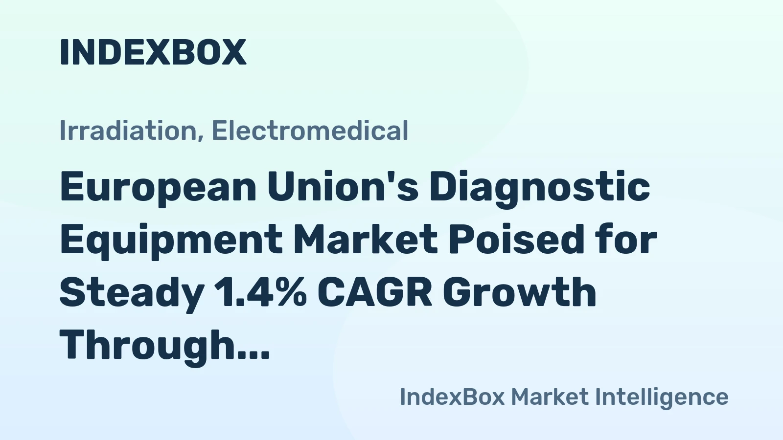 European Union's Diagnostic Equipment Market Poised for Steady 1.4% CAGR Growth Through 2035