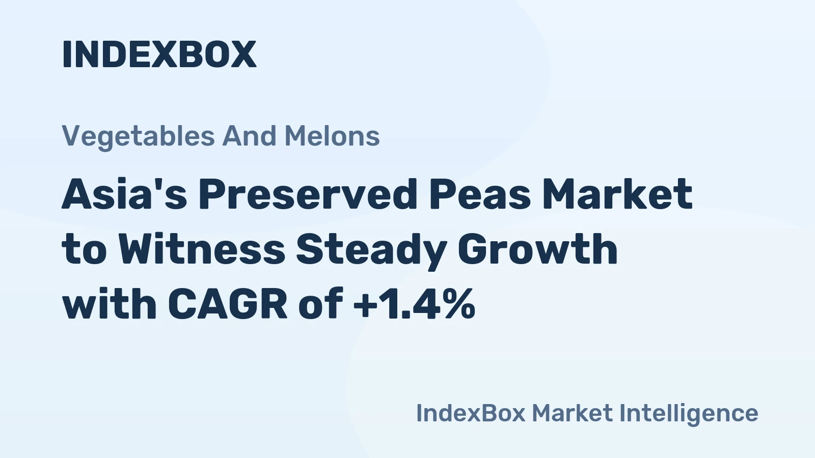 Asia's Preserved Peas Market to Witness Steady Growth with CAGR of +1.4%